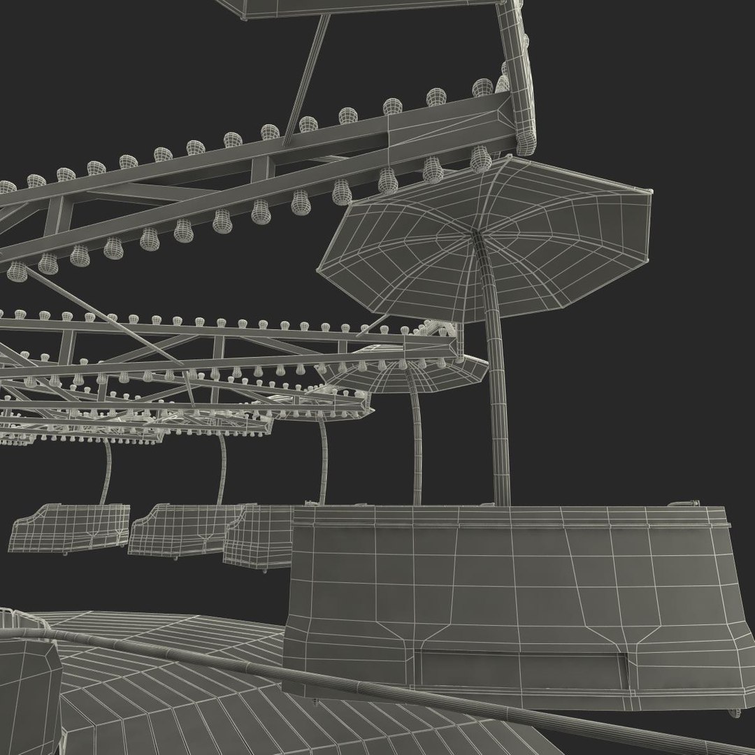3d carousel modeled model