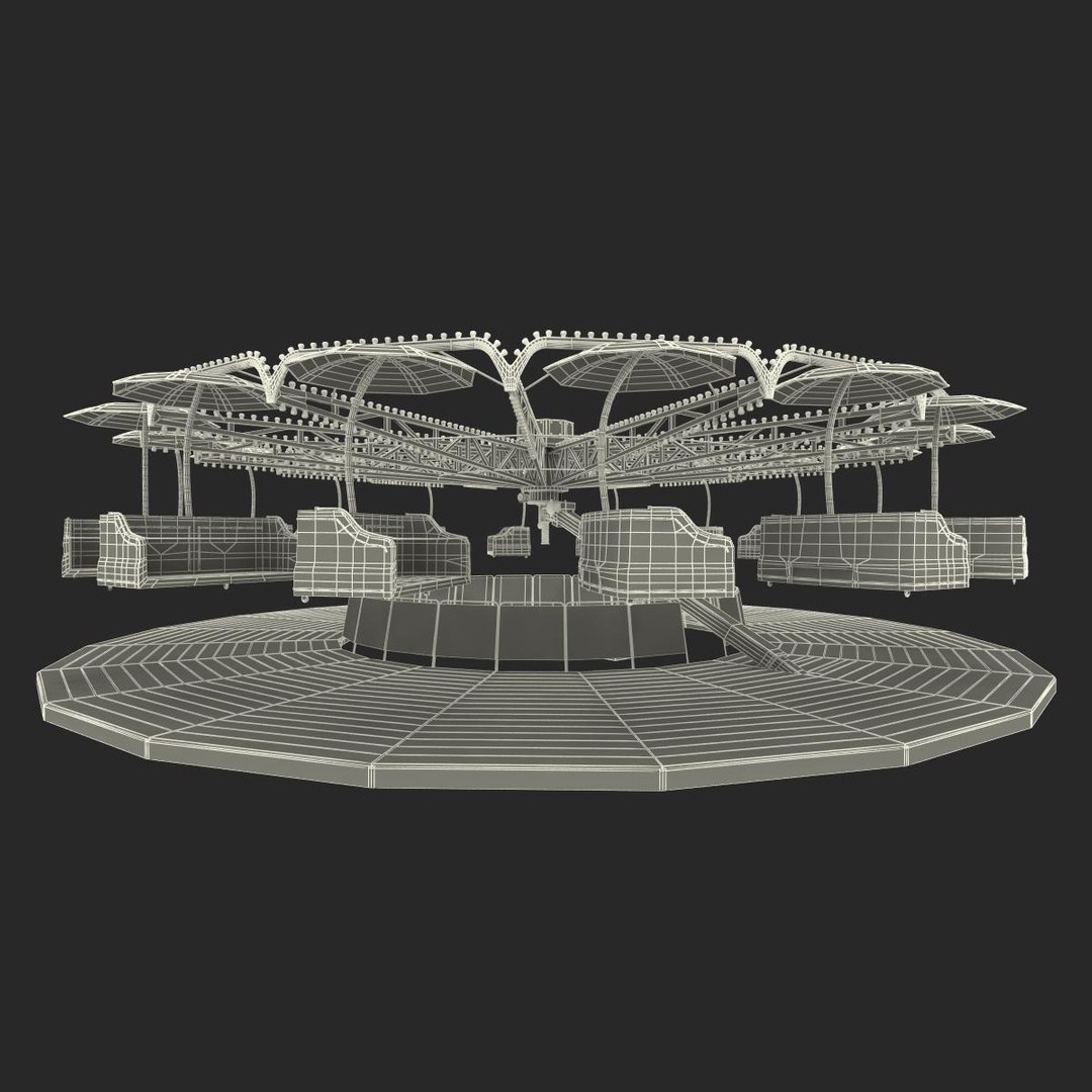3d Carousel Modeled Model