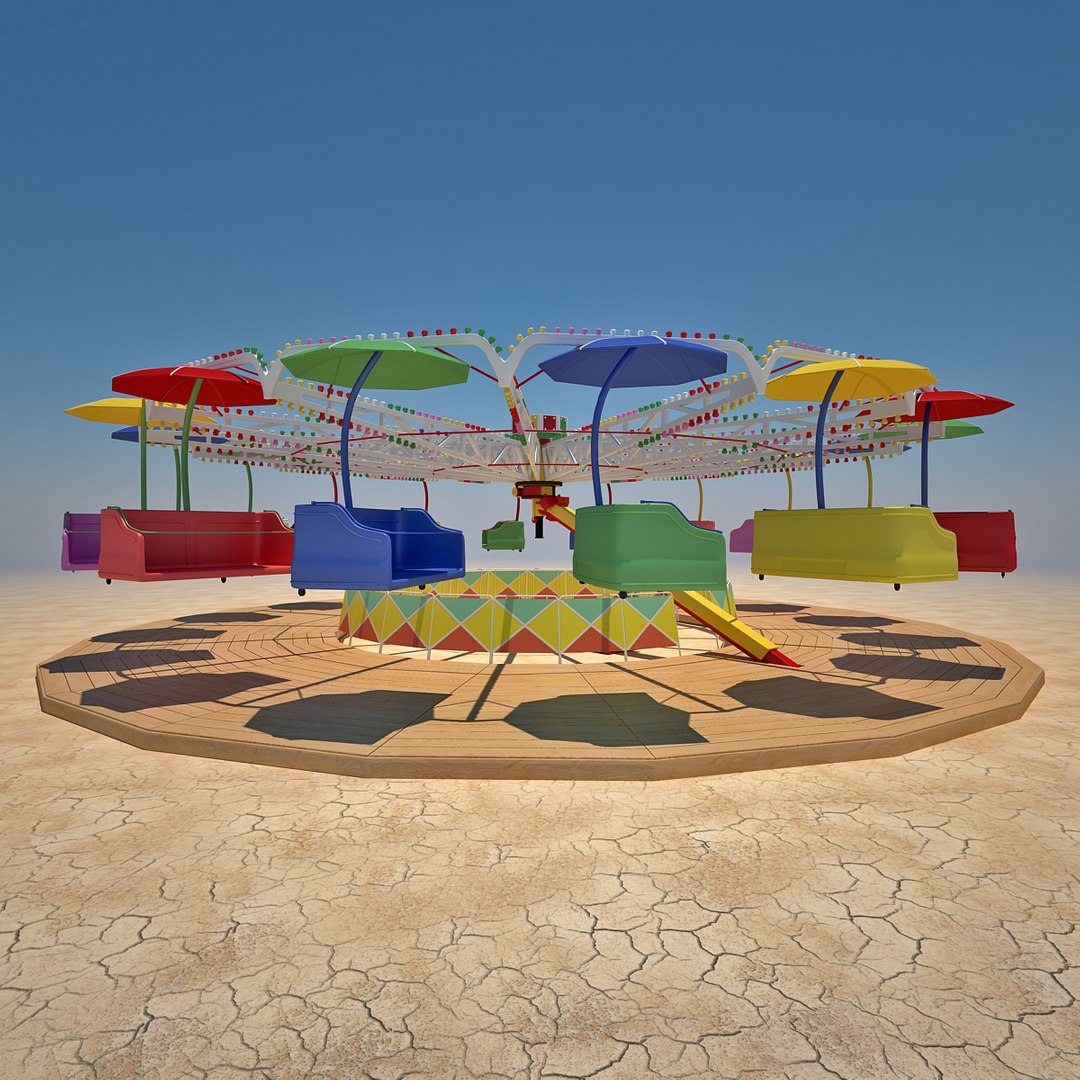 3d Carousel Modeled Model