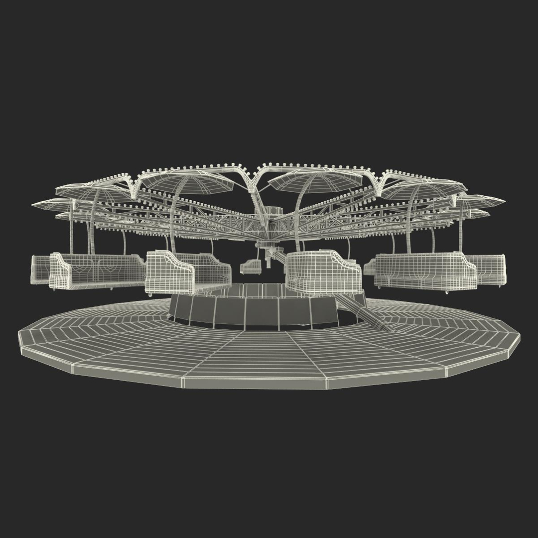 3d Carousel Modeled Model