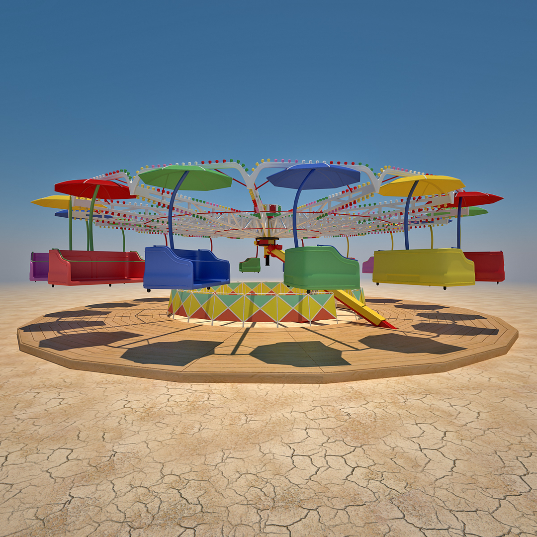 3d Carousel Modeled Model