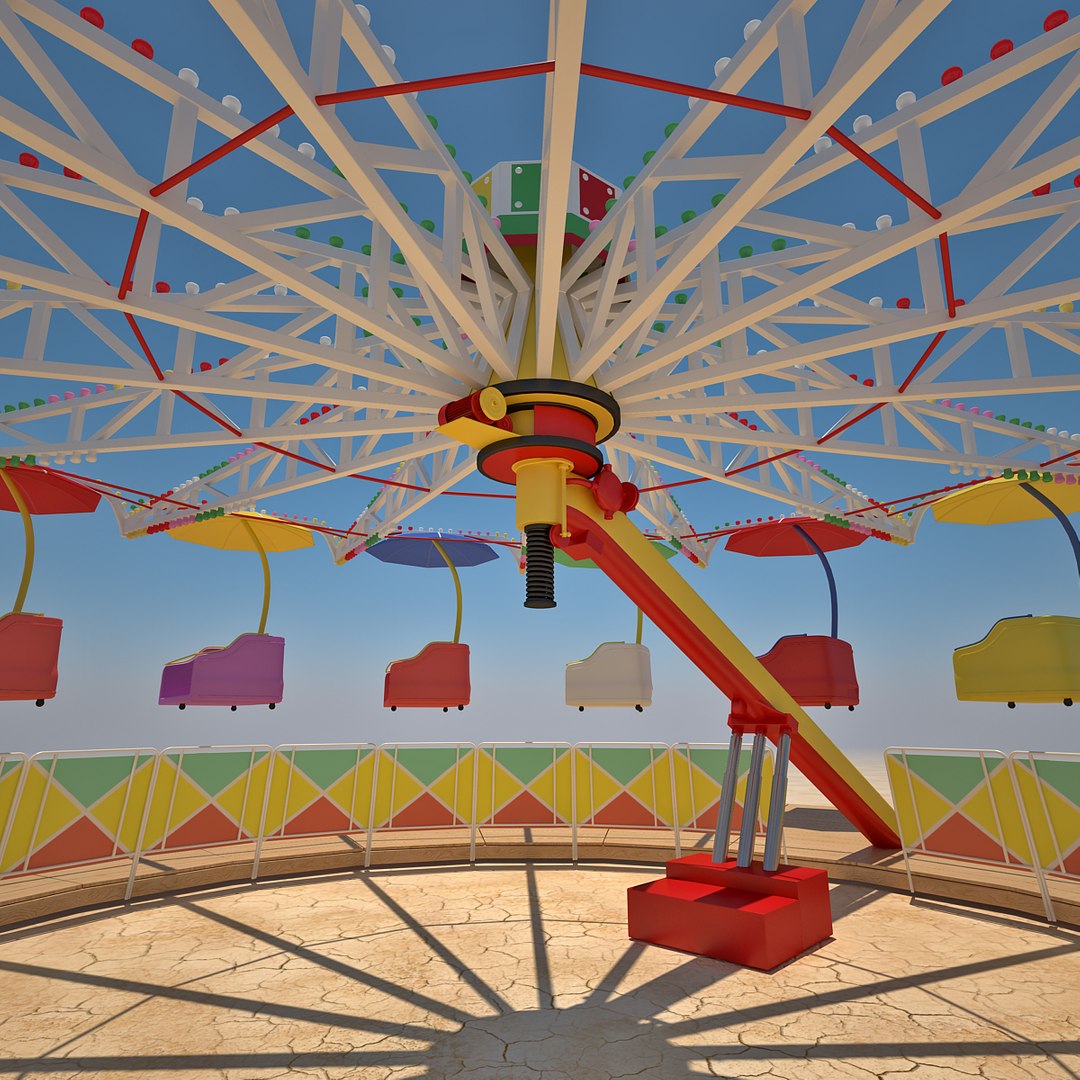 3d Carousel Modeled Model