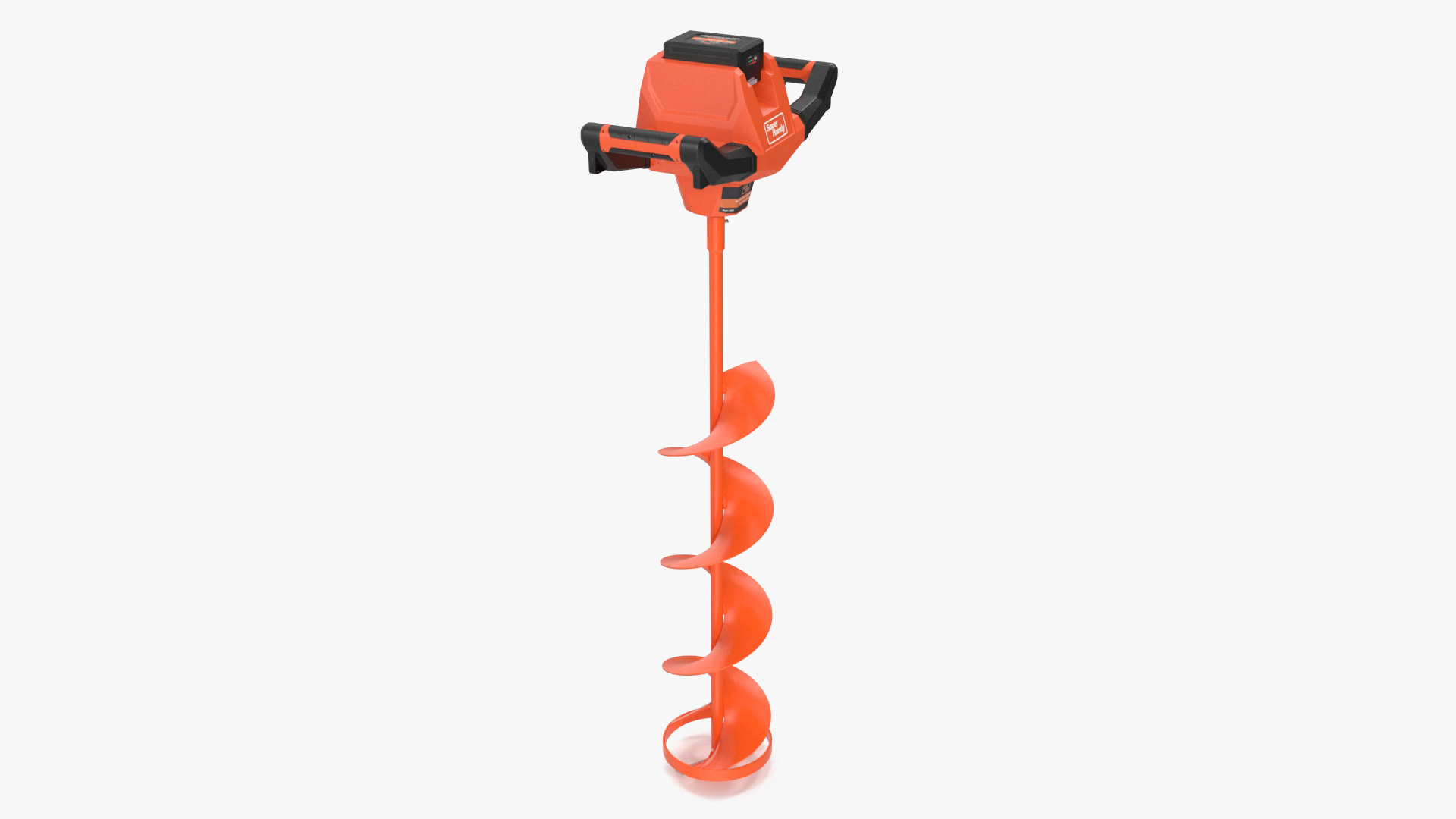 3D Electric Ice Auger Super Handy Orange Model - TurboSquid 2170097