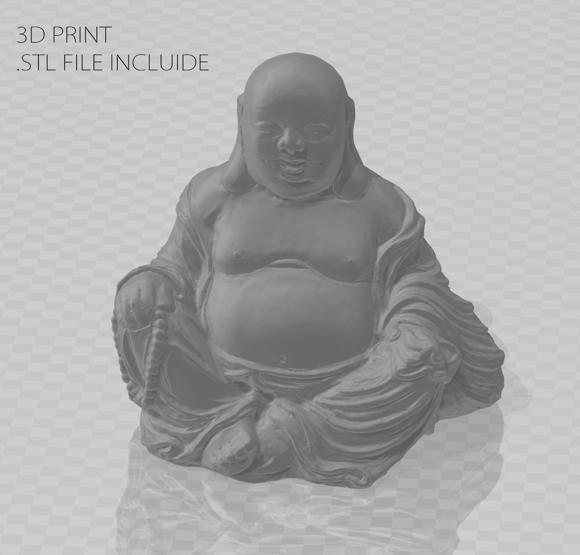 3D Smiling Buddha Model - TurboSquid 2230937