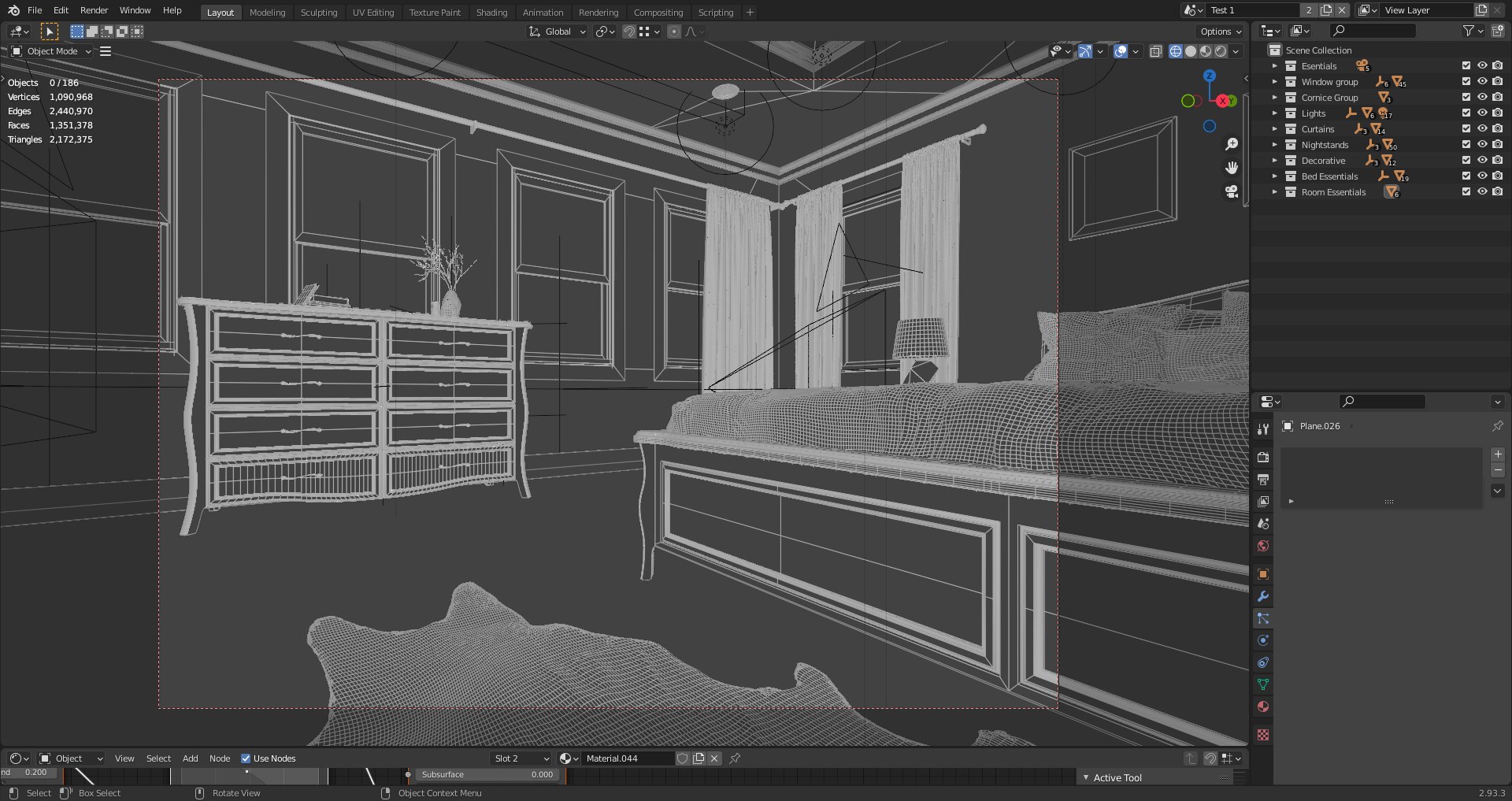 Contemporary Bedroom V2 3D Model - TurboSquid 1791736
