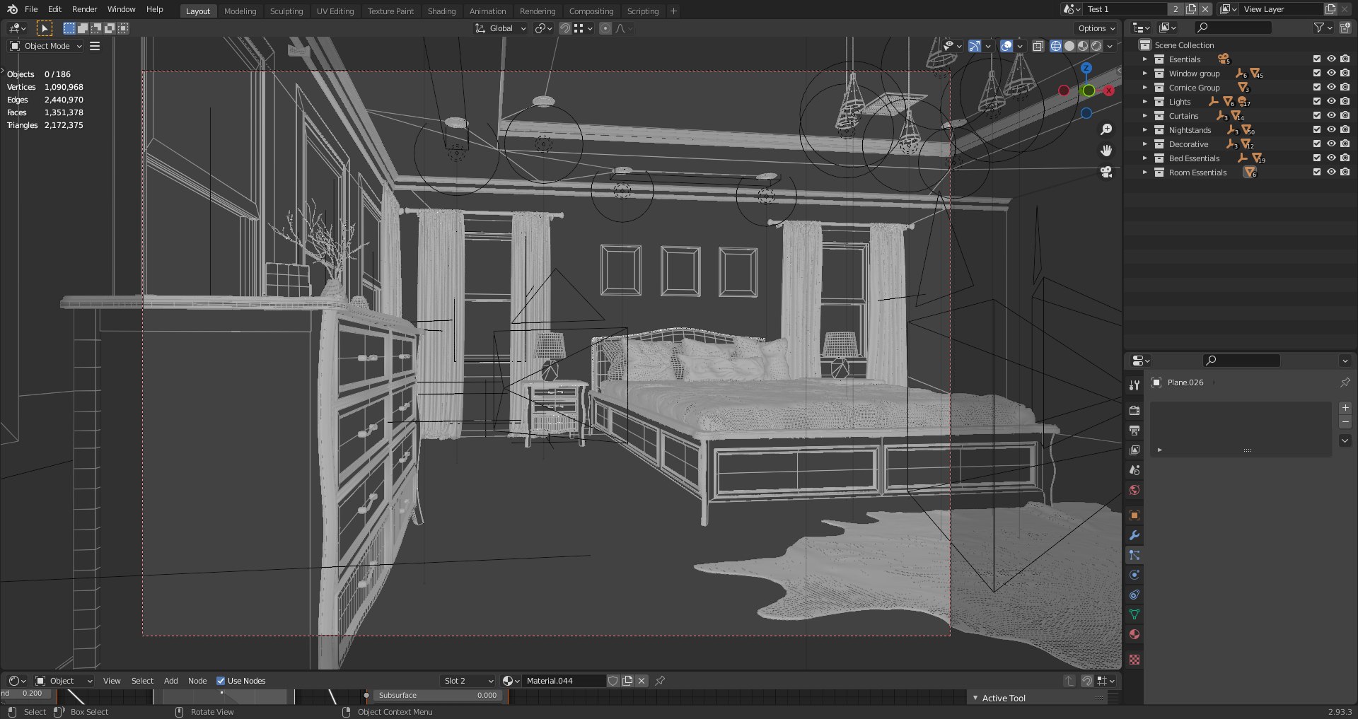 Contemporary Bedroom V2 3D Model - TurboSquid 1791736