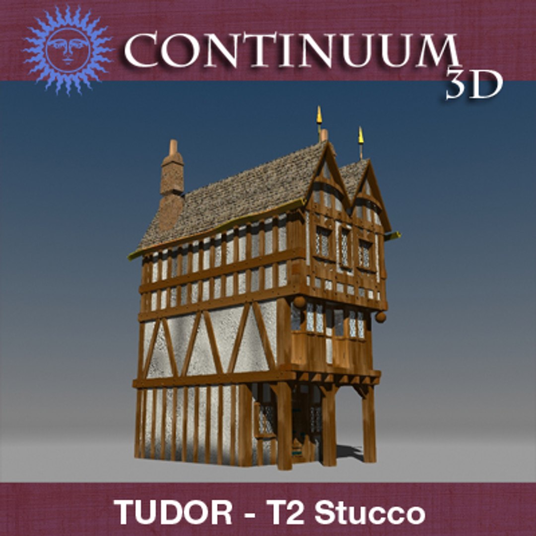 3d T2-tudor Style Medieval Building Model