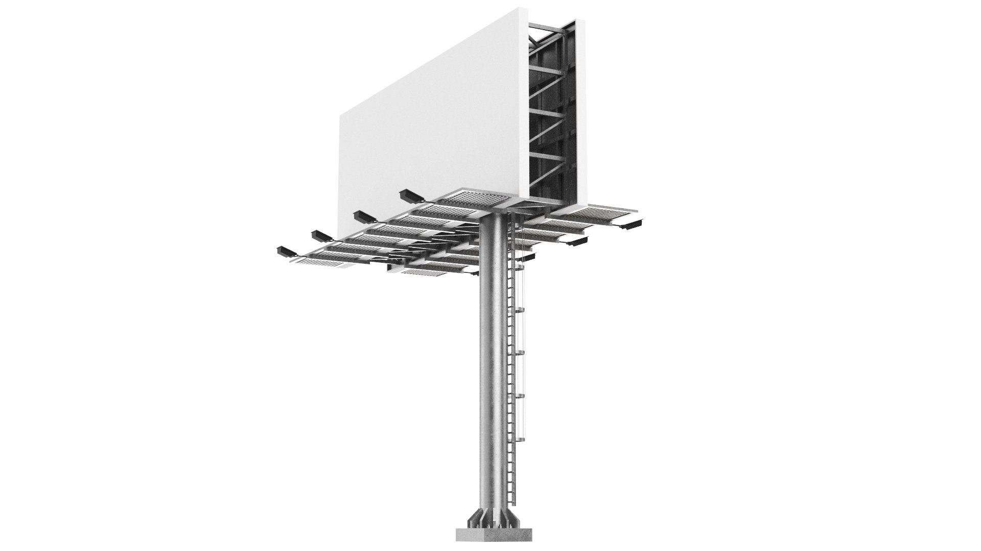 3D Two Detailed Billboards Model - TurboSquid 2175084