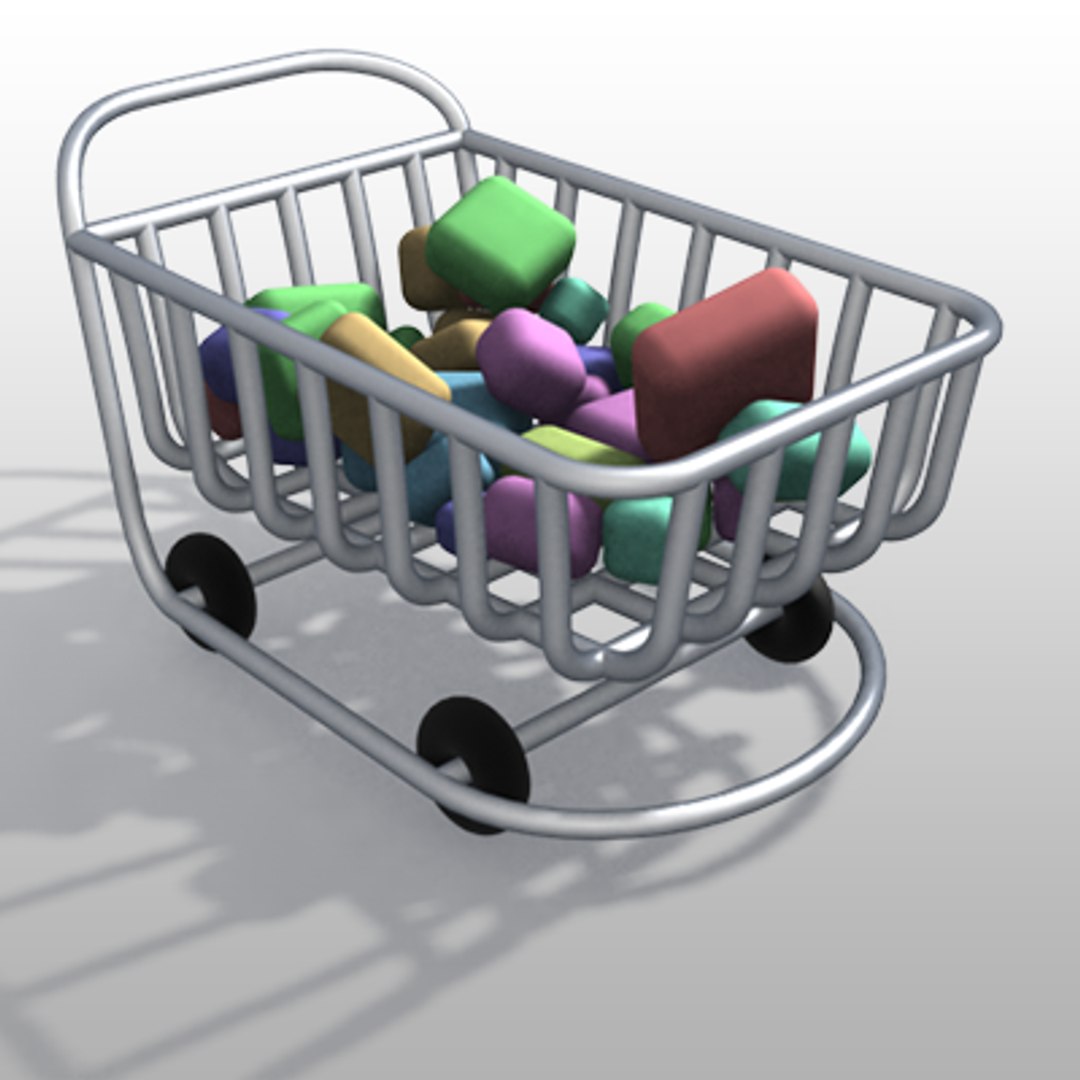 Maya Cartoon Shopping Cart