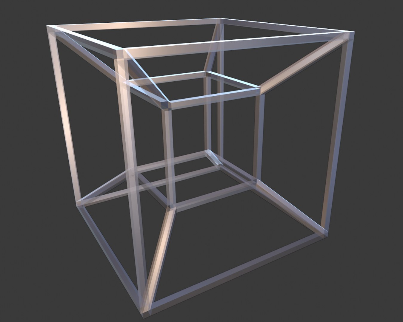 Printed Tesseract Hypercube 3D Model - TurboSquid 1564655
