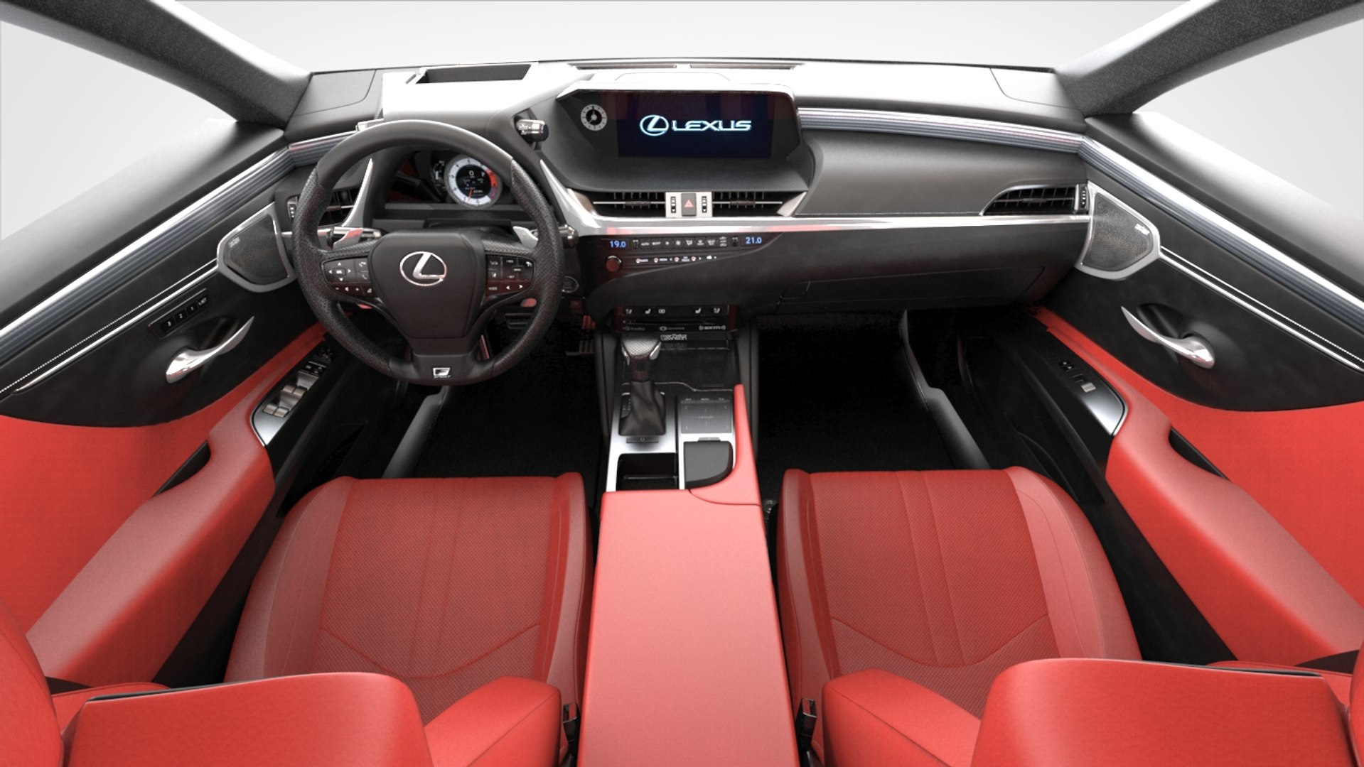 Lexus Car Interior 3D Model - TurboSquid 1391536