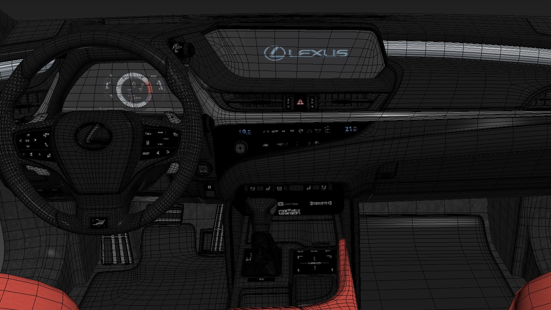 Lexus Car Interior 3D Model - TurboSquid 1391536