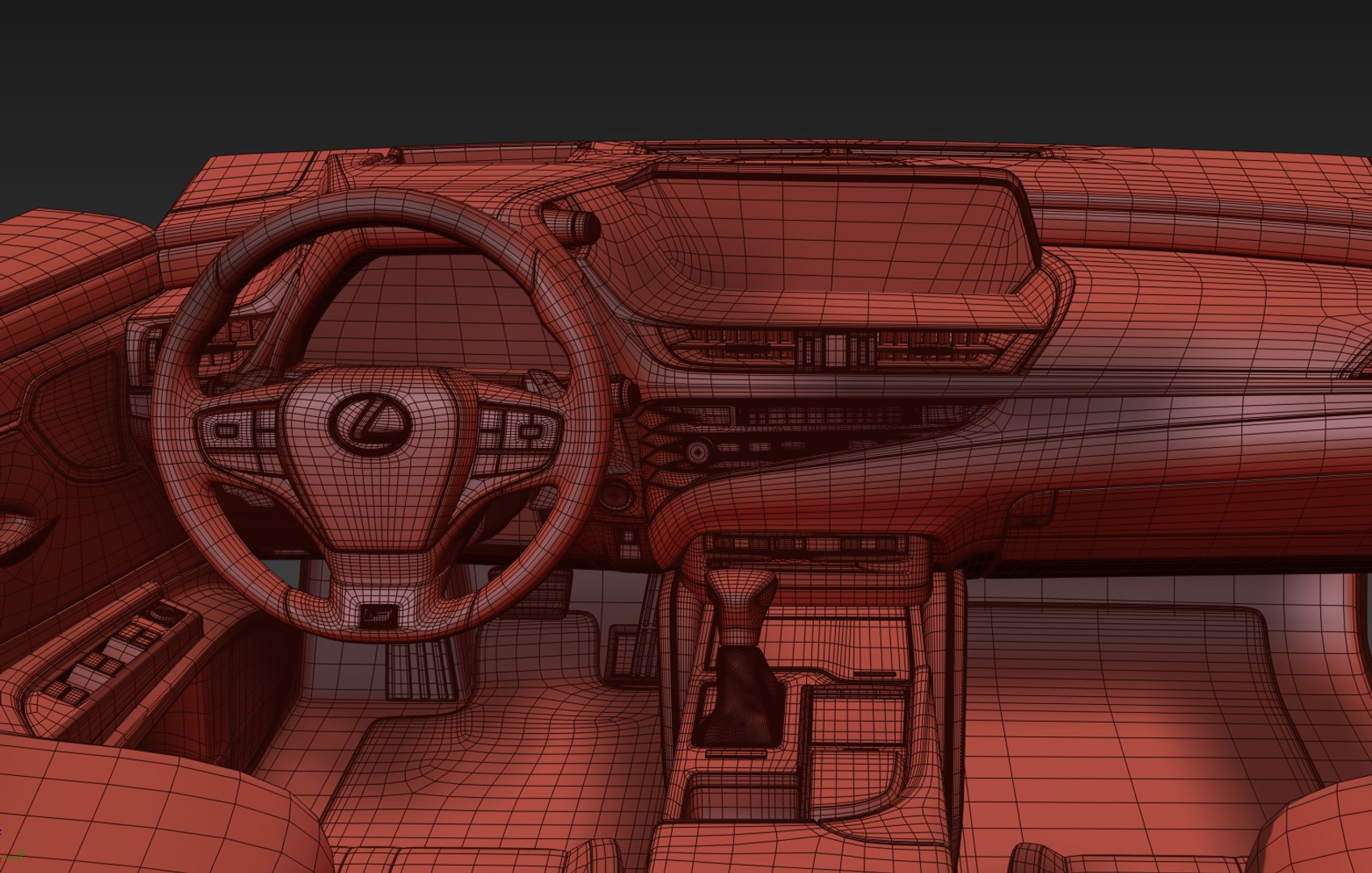 Lexus Car Interior 3D Model - TurboSquid 1391536