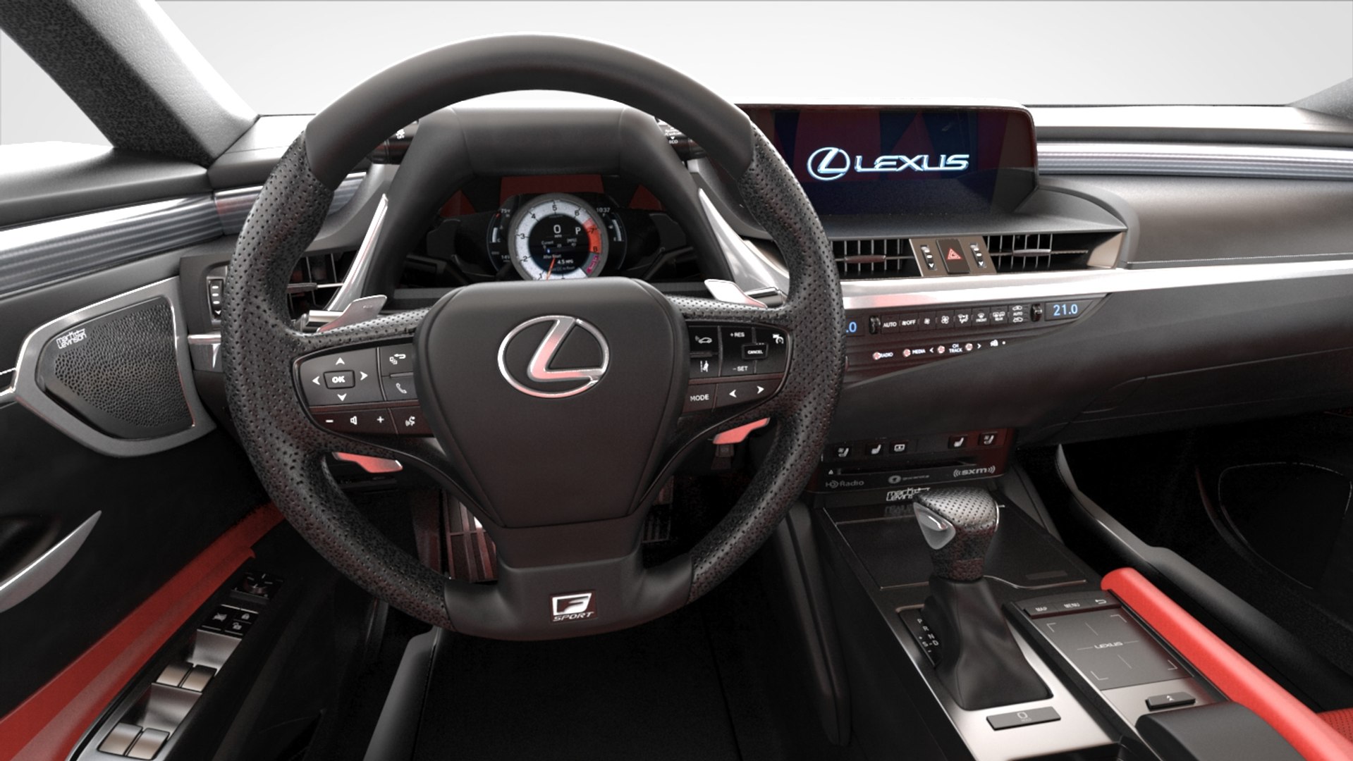 Lexus Car Interior 3D Model - TurboSquid 1391536
