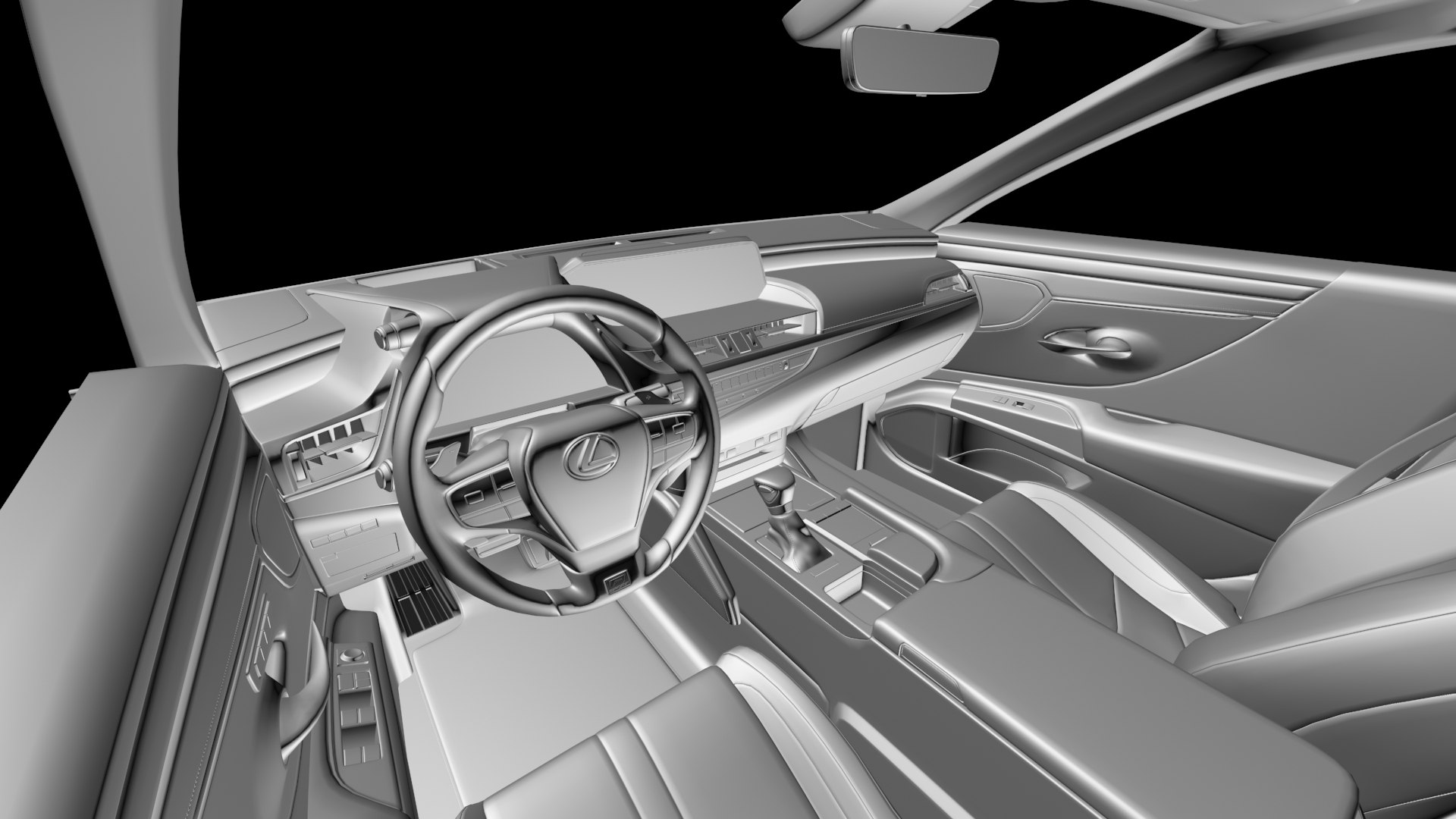 Lexus Car Interior 3D Model - TurboSquid 1391536
