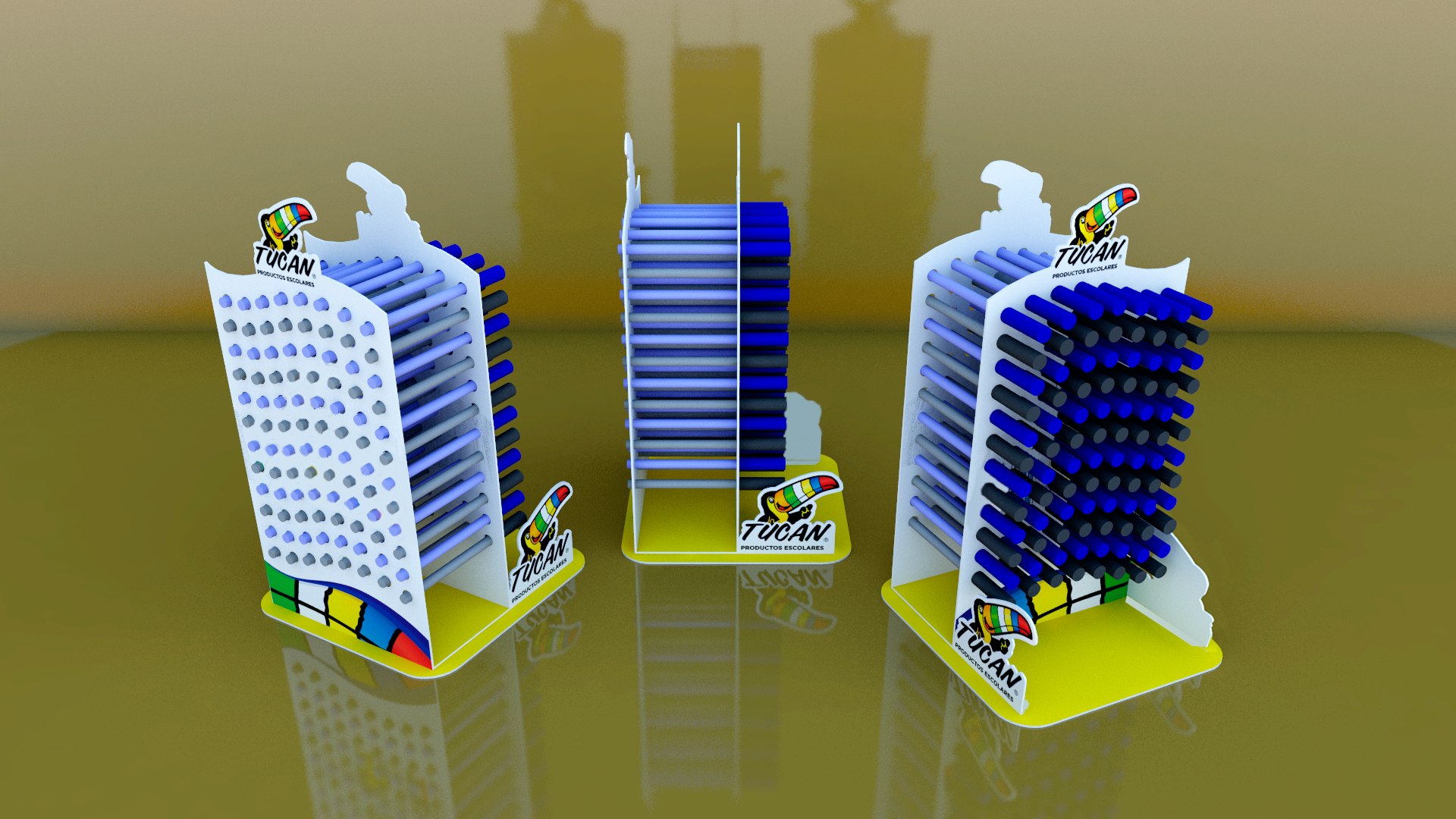 Display pens model - TurboSquid 1564493