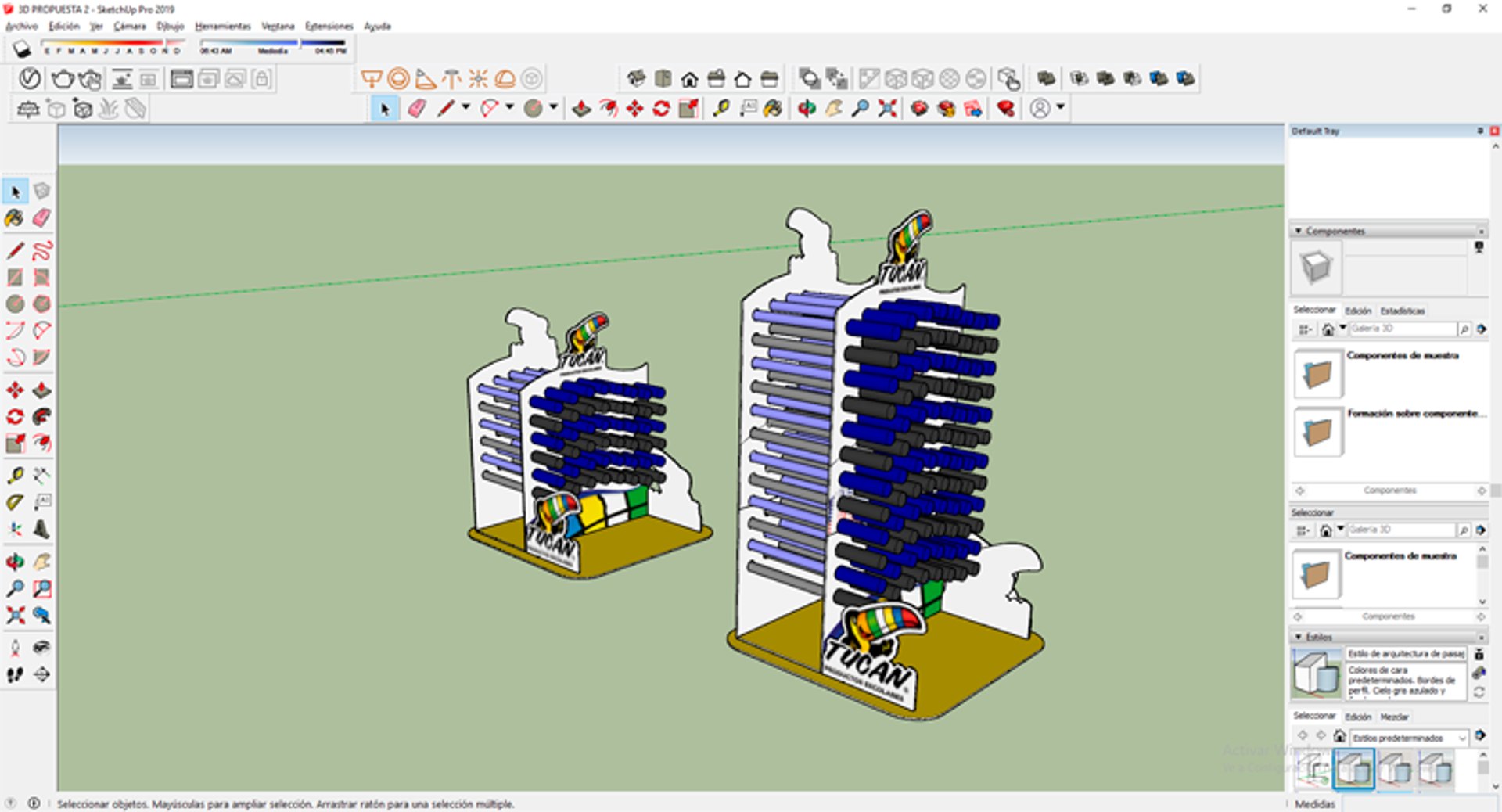 Display pens model - TurboSquid 1564493