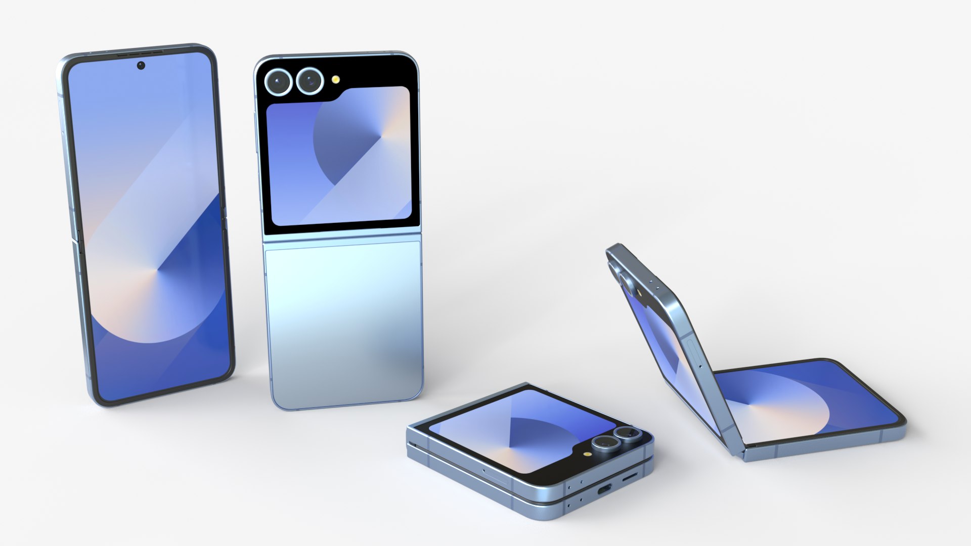 Samsung Galaxy Z Flip 6 Blue 3D Model - TurboSquid 2253790