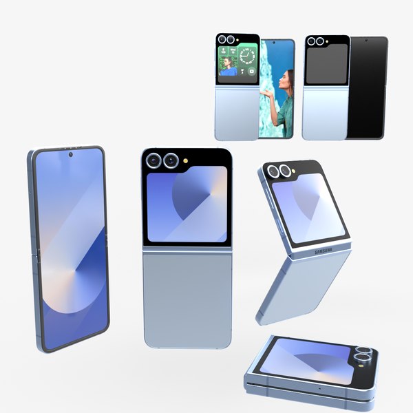 modelo 3d Samsung Galaxy Z Flip 6 azul - TurboSquid 2253790