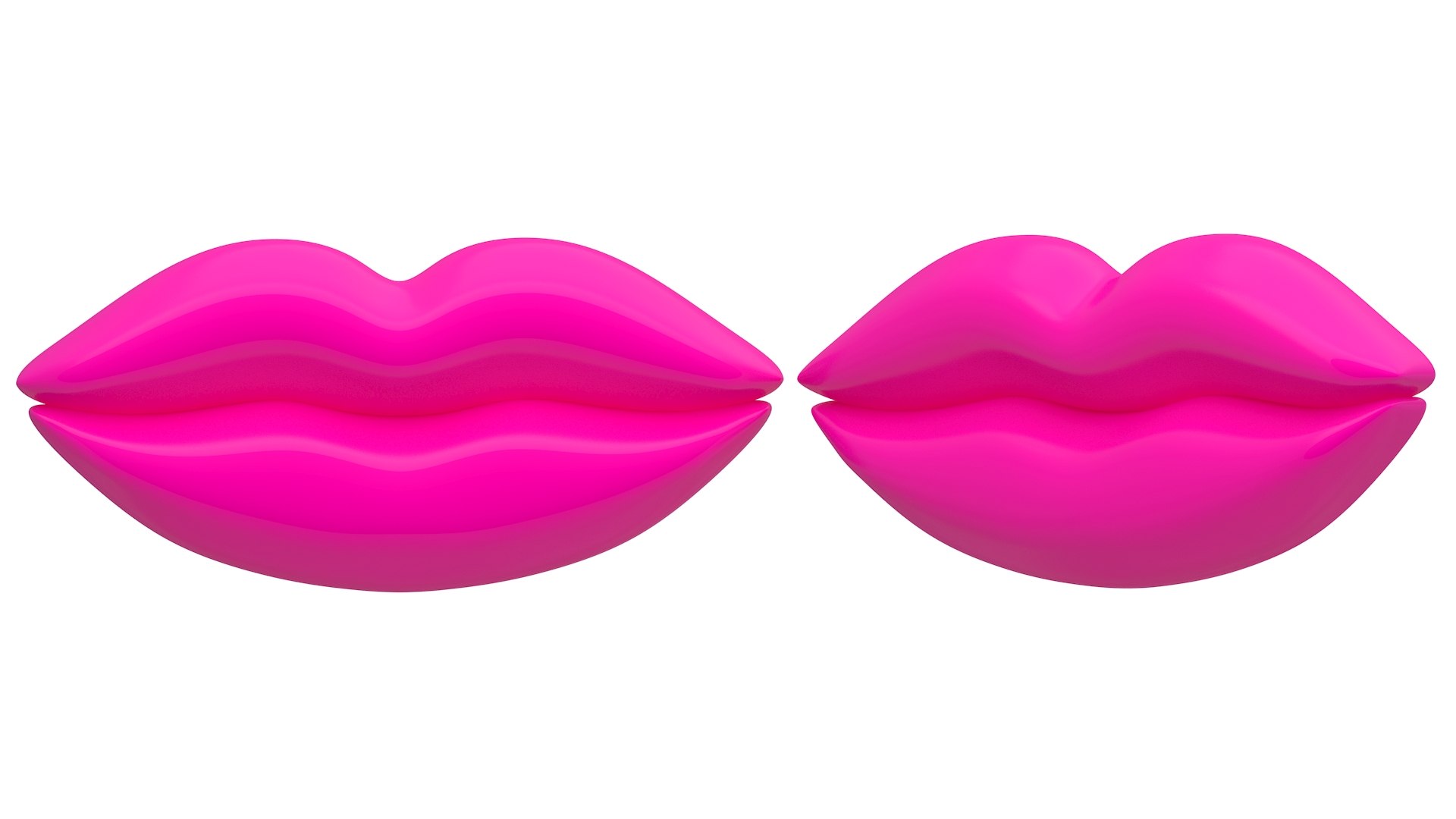 Lips Icon Pink 3D - TurboSquid 1982121