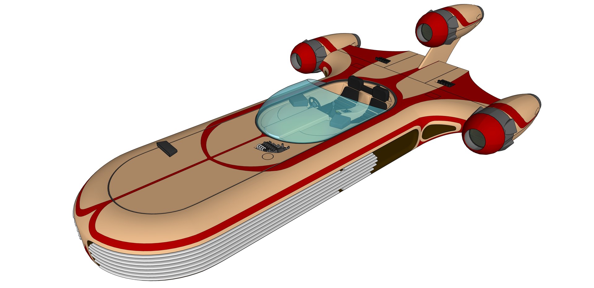 3D Landspeeder - TurboSquid 1862726