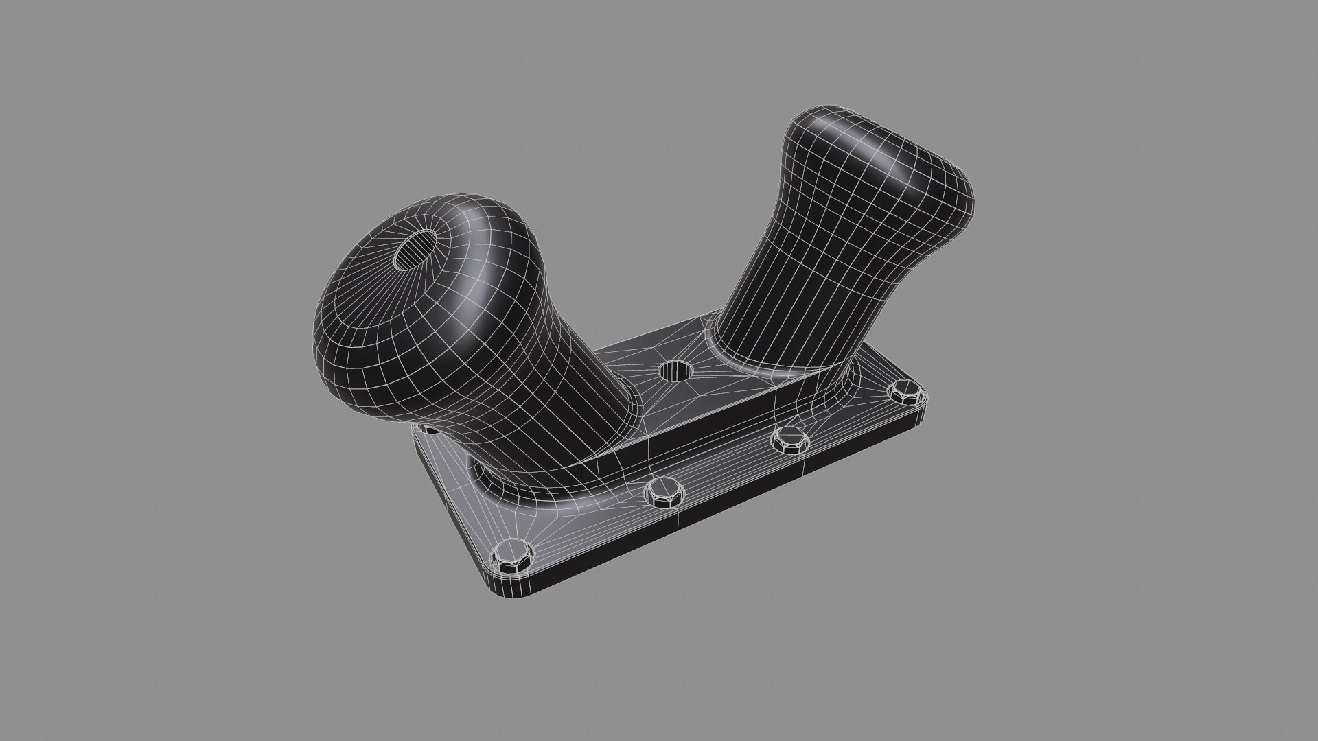 Double Bitt Mooring Bollard 3D Model - TurboSquid 2039862