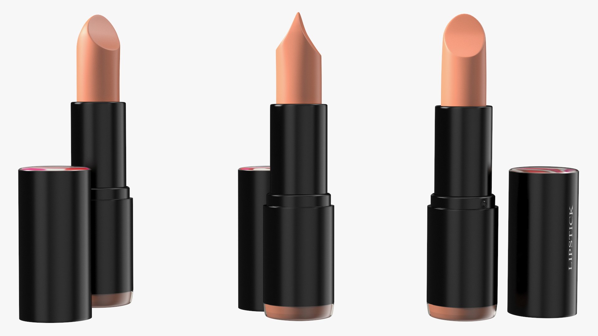 Round Lipstick Matte Brown Open 3D Model - TurboSquid 2146514