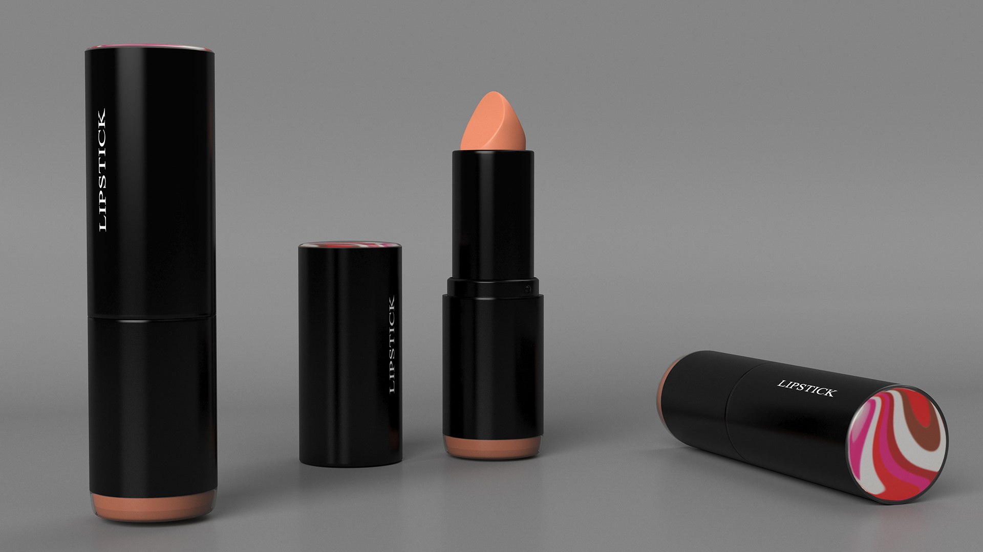 Round Lipstick Matte Brown Open 3D Model - TurboSquid 2146514