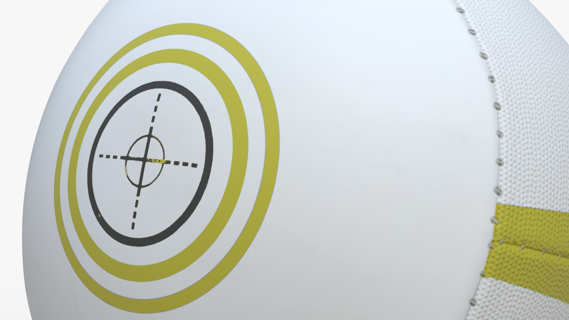 Rugby Bounce Back Ball Yellow 3D - TurboSquid 2300559