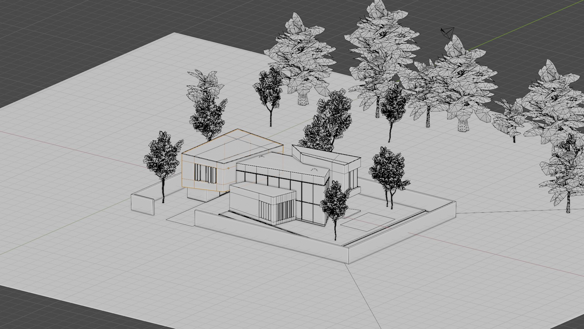 3D 3d MaxGame-Ready Modern Minimalist House 3D Model Corona ...