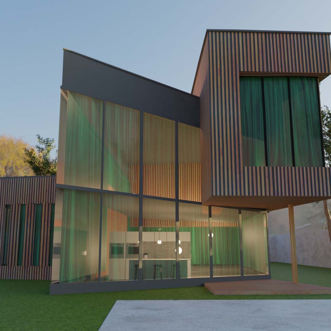 3D 3d MaxGame-Ready Modern Minimalist House 3D Model Corona ...