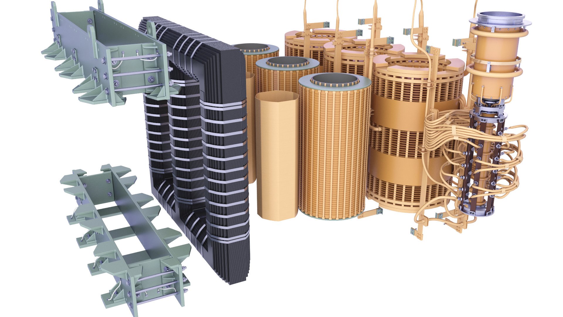 Oil Immersed Transformer Core Coil Windings 70 3D - TurboSquid 1742268