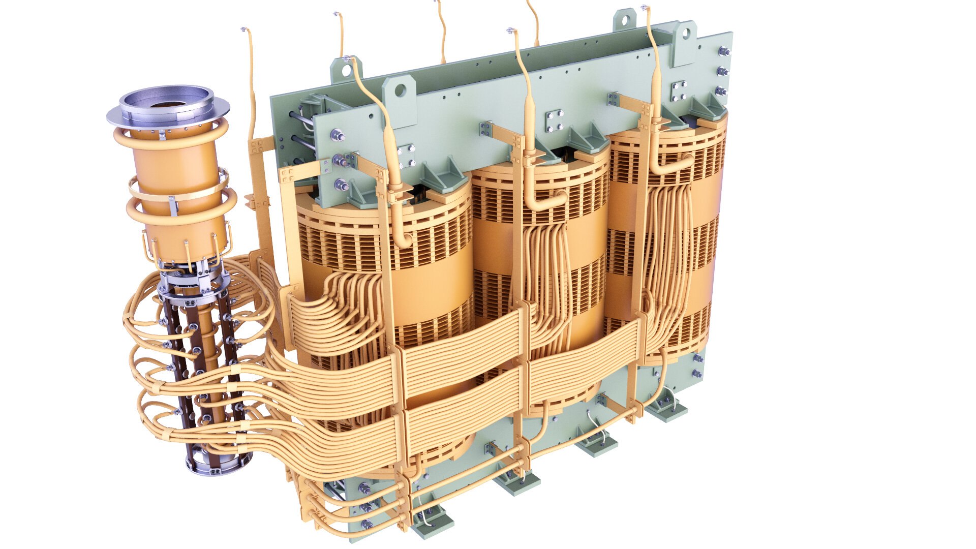 Oil Immersed Transformer Core Coil Windings 70 3D - TurboSquid 1742268