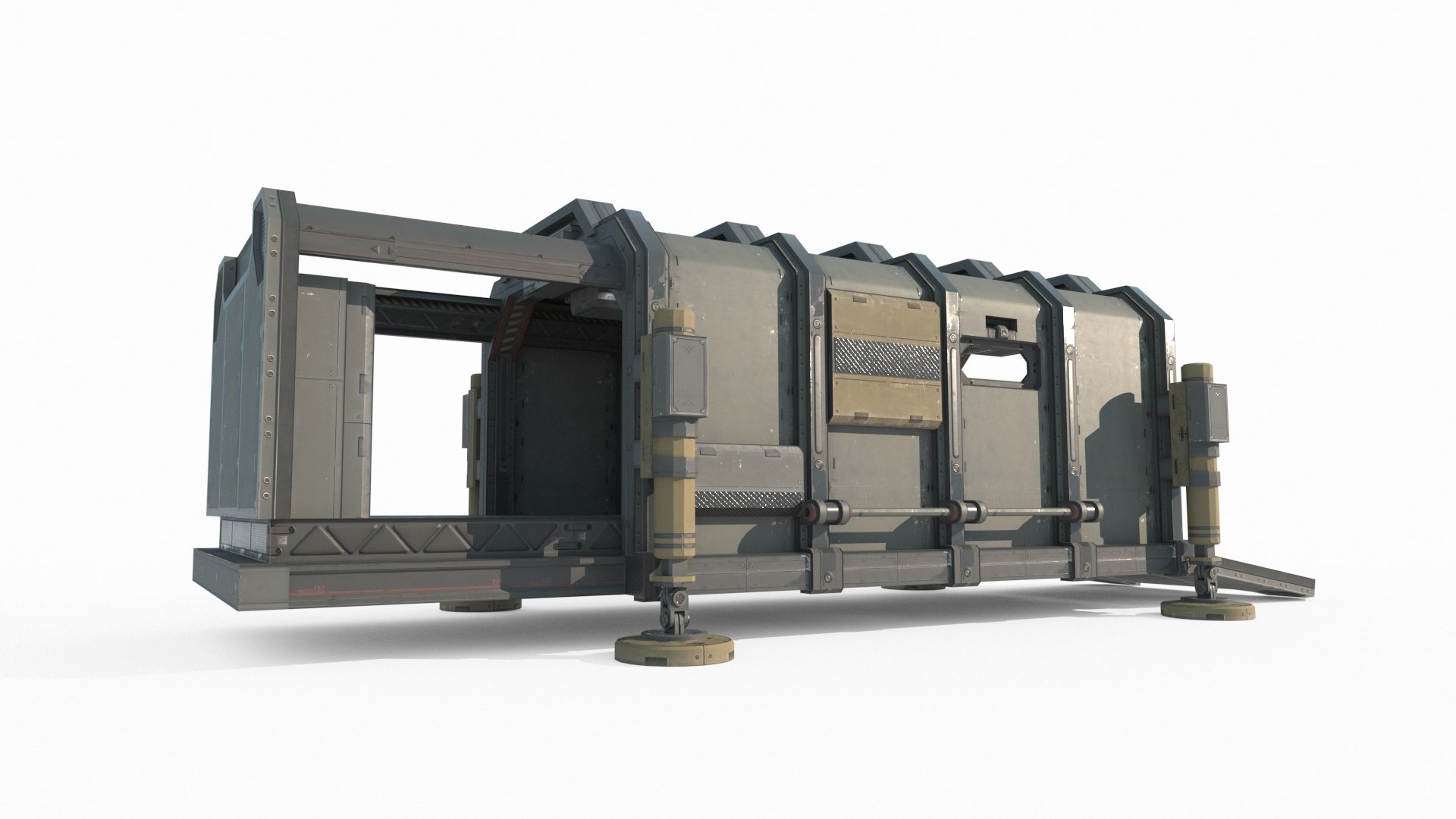 3D Sci Fi Container House Model - TurboSquid 2296911