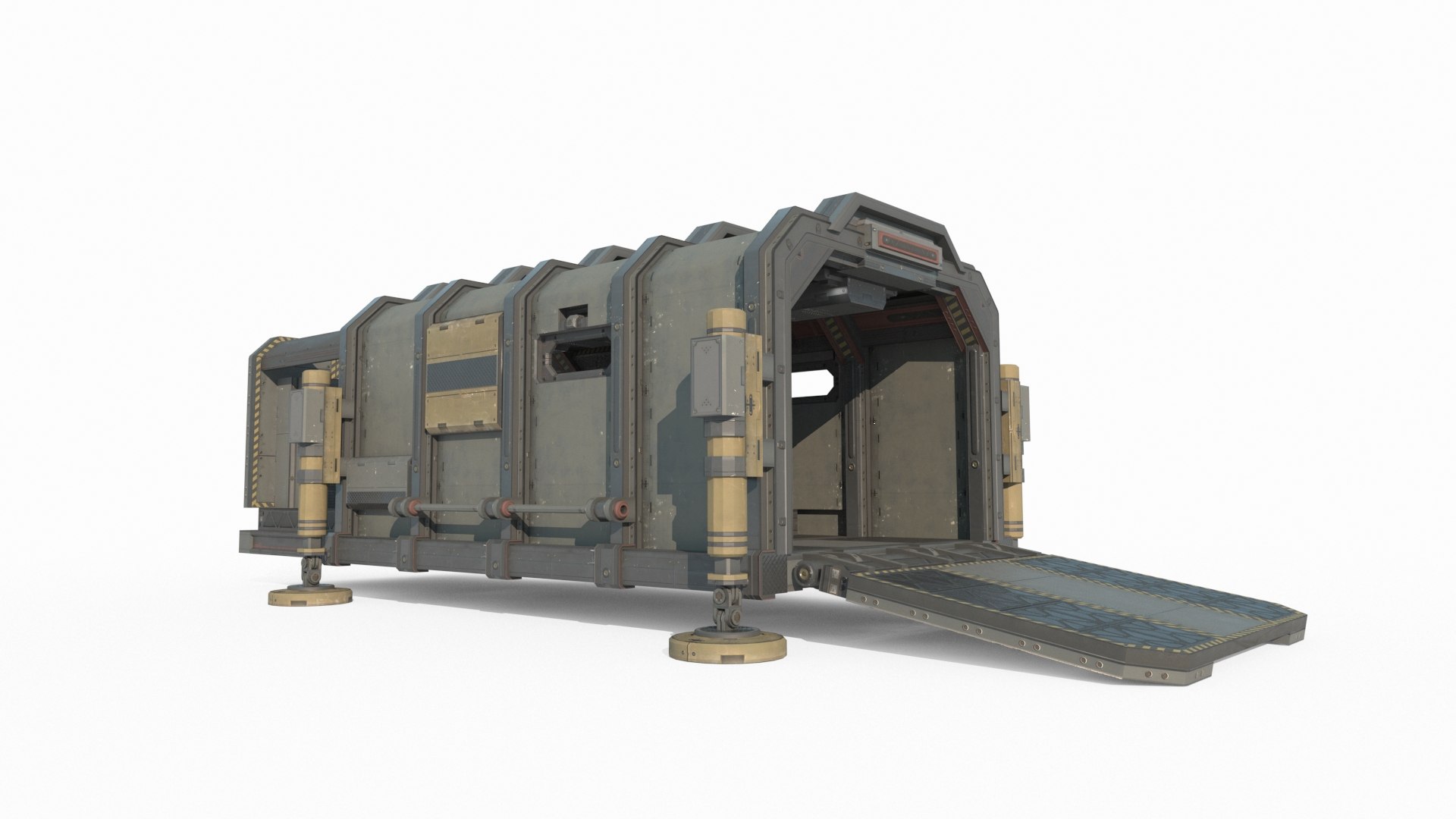 3D Sci Fi Container House Model - TurboSquid 2296911