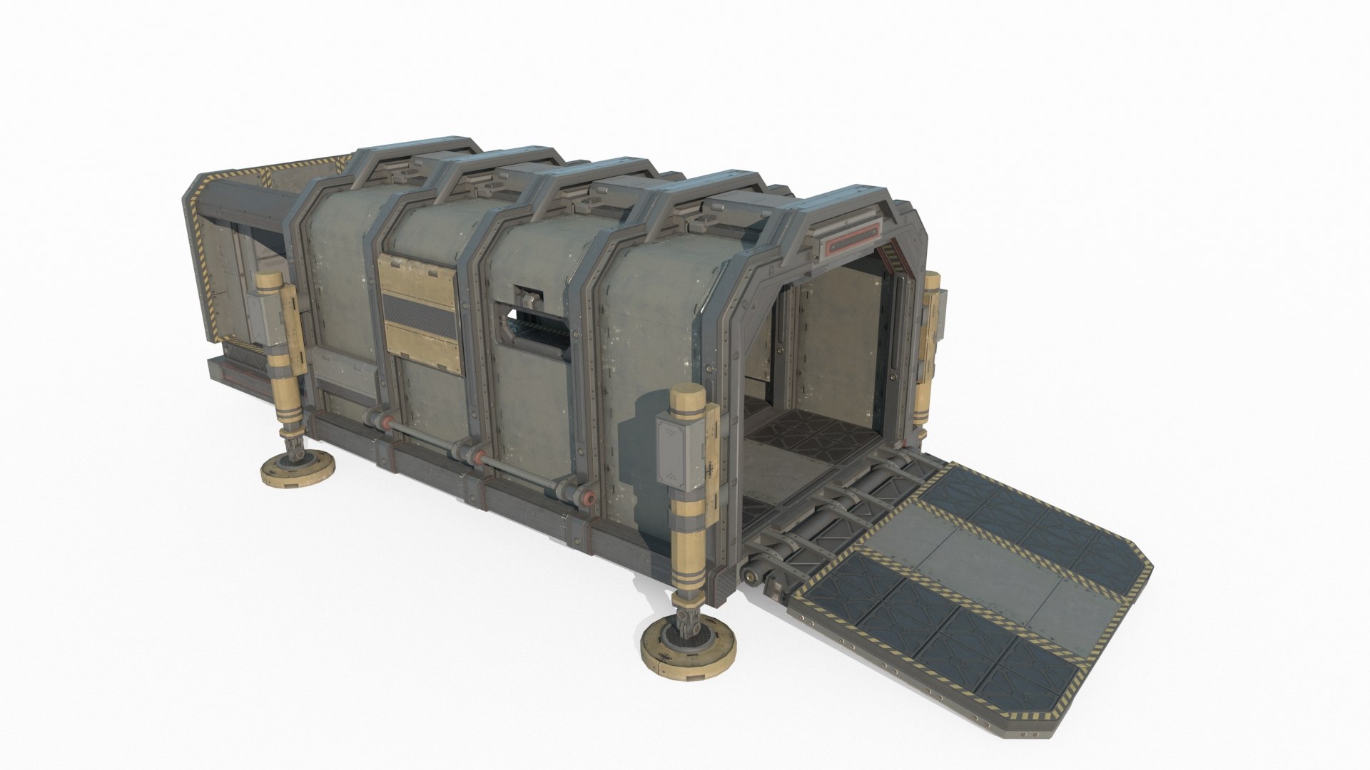 3D Sci Fi Container House Model - TurboSquid 2296911