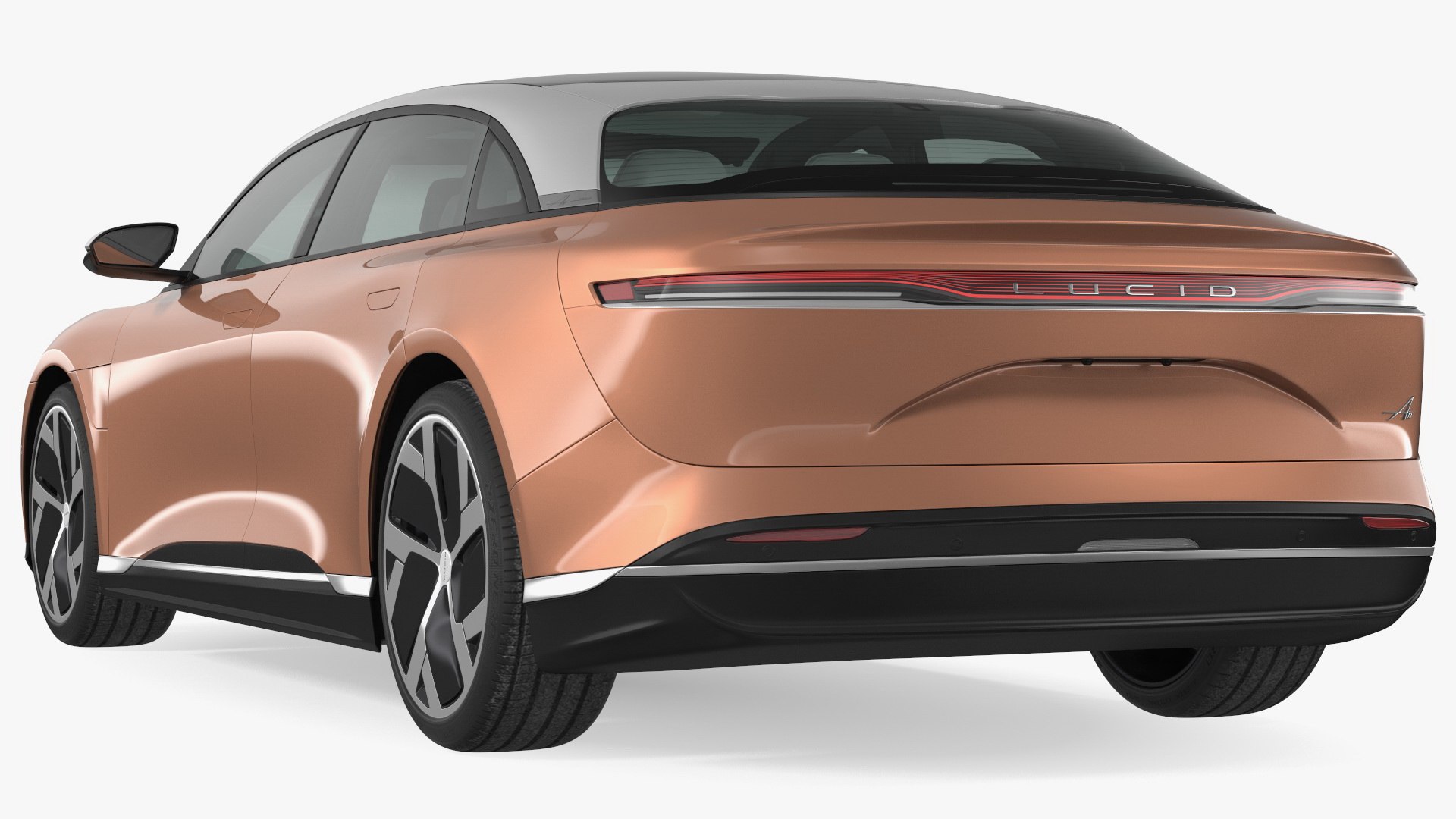 3D model Lucid Air 2021 Electric Luxury Sedan Rigged for Maya ...