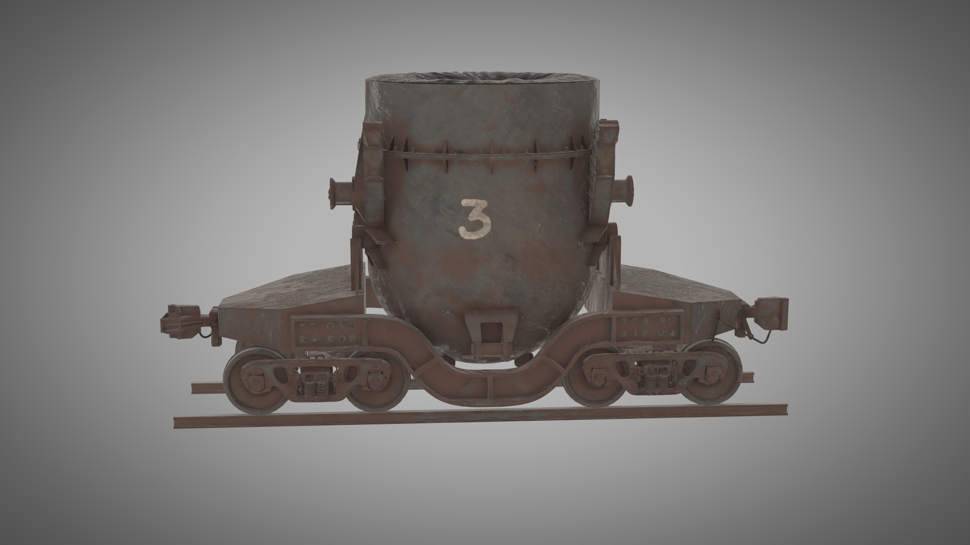 3D Model Ladle Car - TurboSquid 1723524