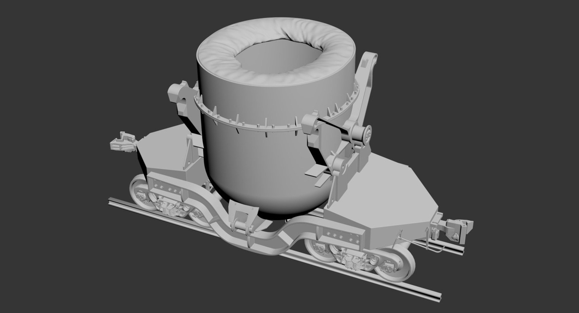 3D Model Ladle Car - TurboSquid 1723524