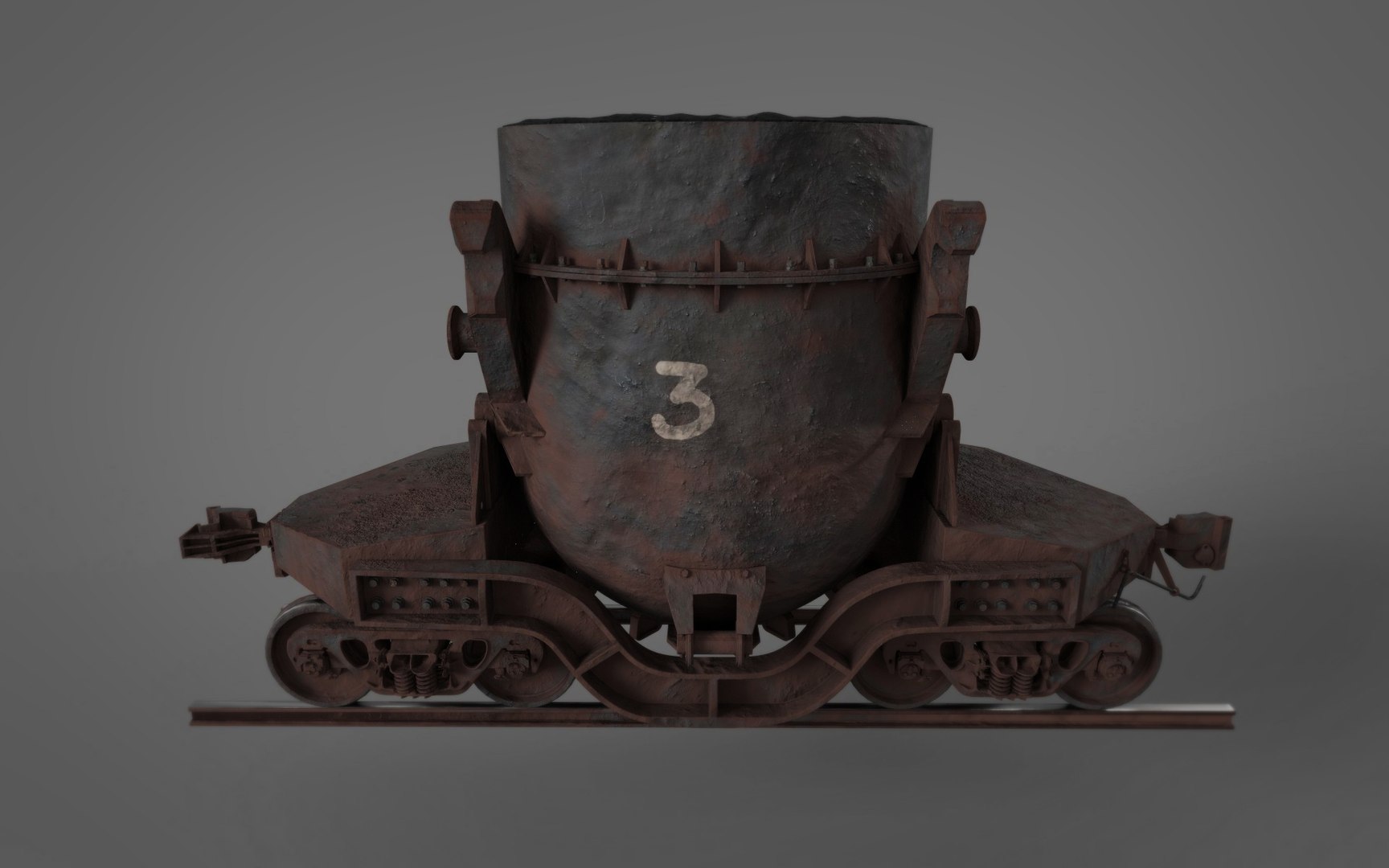 3D Model Ladle Car - TurboSquid 1723524