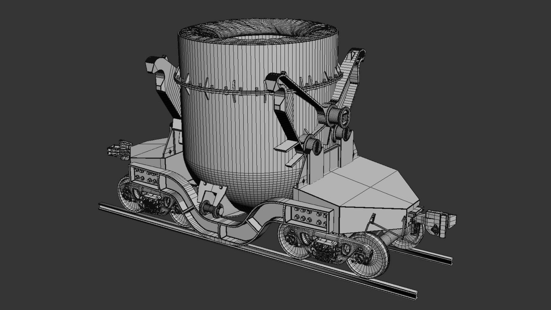 3D Model Ladle Car - TurboSquid 1723524