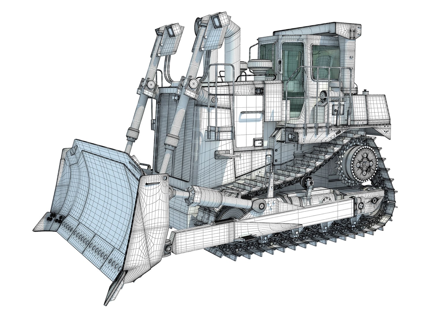 3D Bulldozer Dozer - TurboSquid 1423204