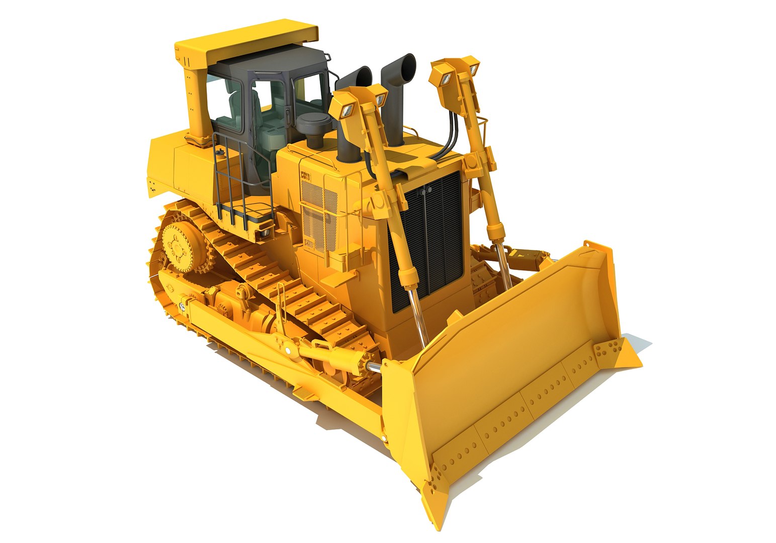 3D Bulldozer Dozer - TurboSquid 1423204