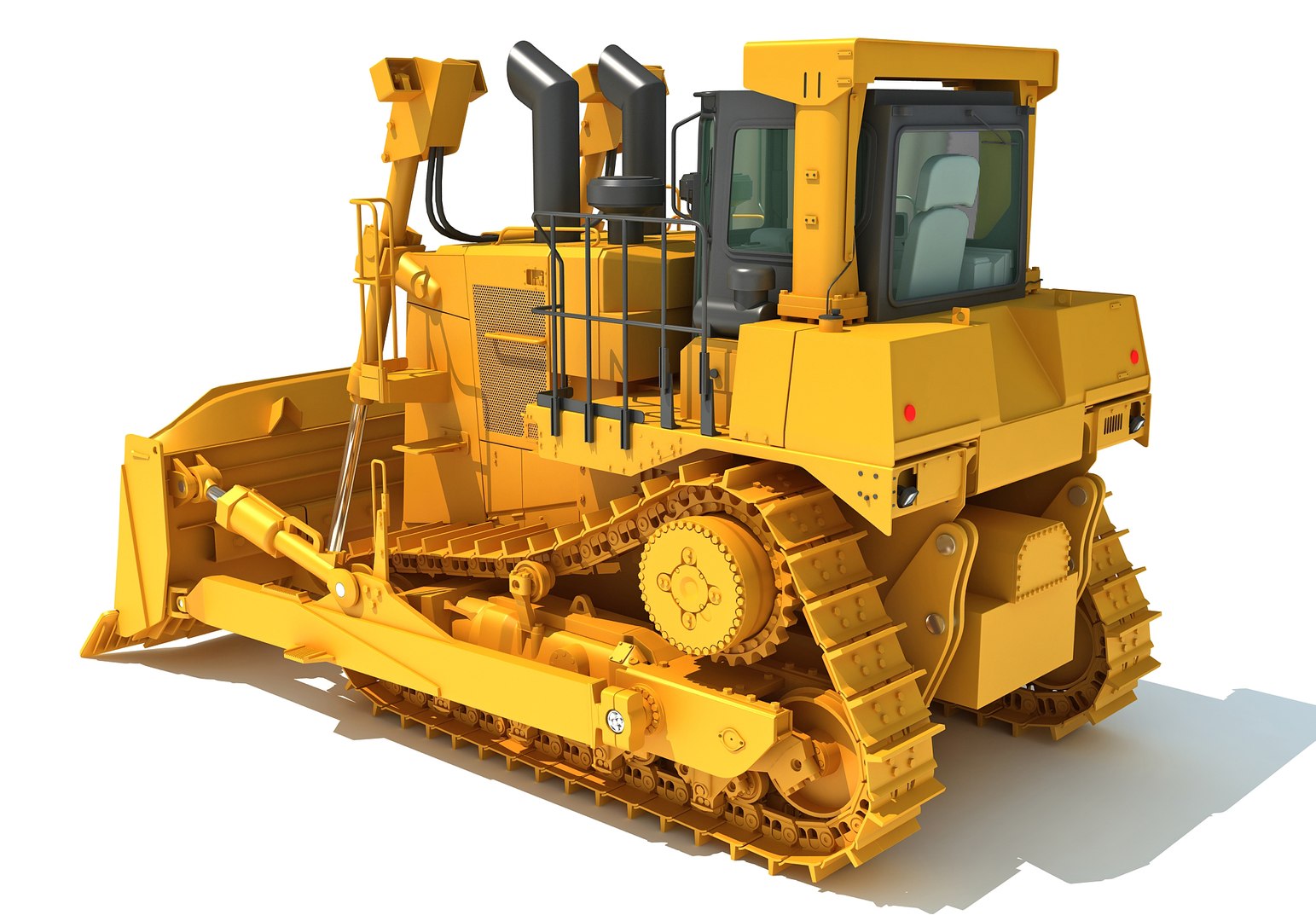 3D Bulldozer Dozer - TurboSquid 1423204
