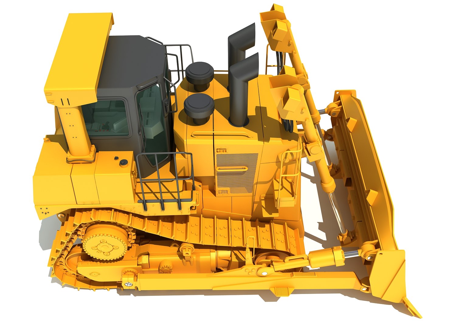 3D Bulldozer Dozer - TurboSquid 1423204