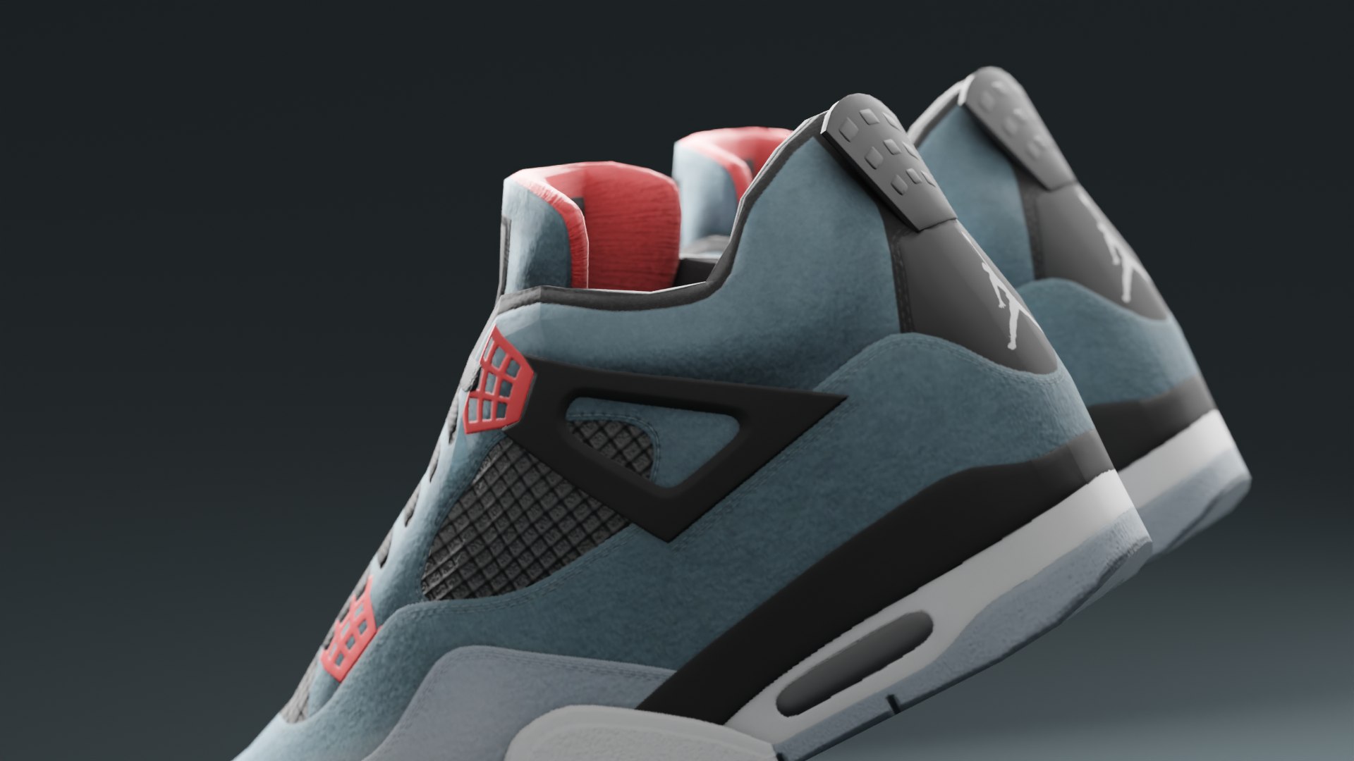 3D Air Jordan 4 Lowpoly - 01 - TurboSquid 2194569