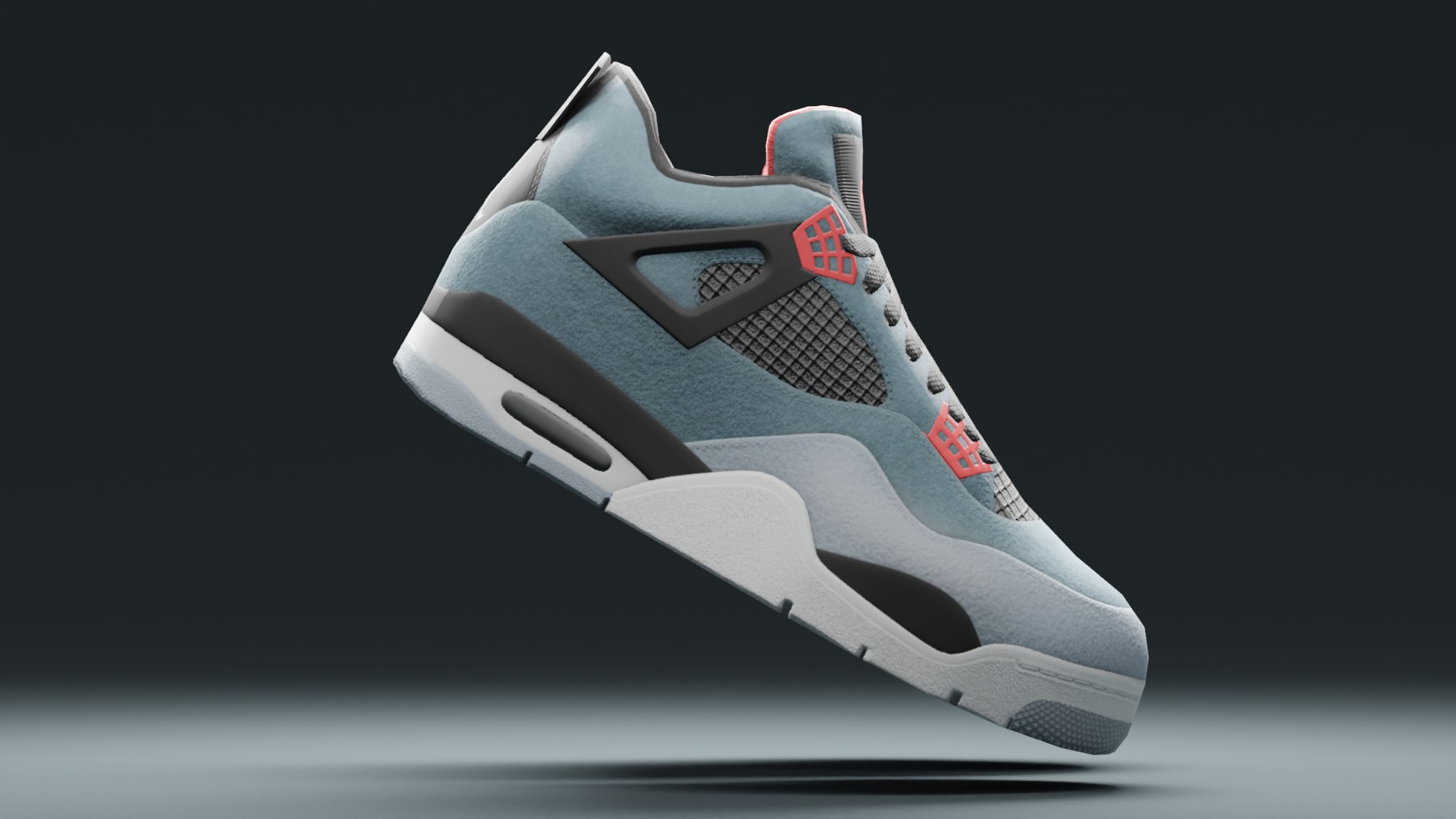 3D Air Jordan 4 Lowpoly - 01 - TurboSquid 2194569