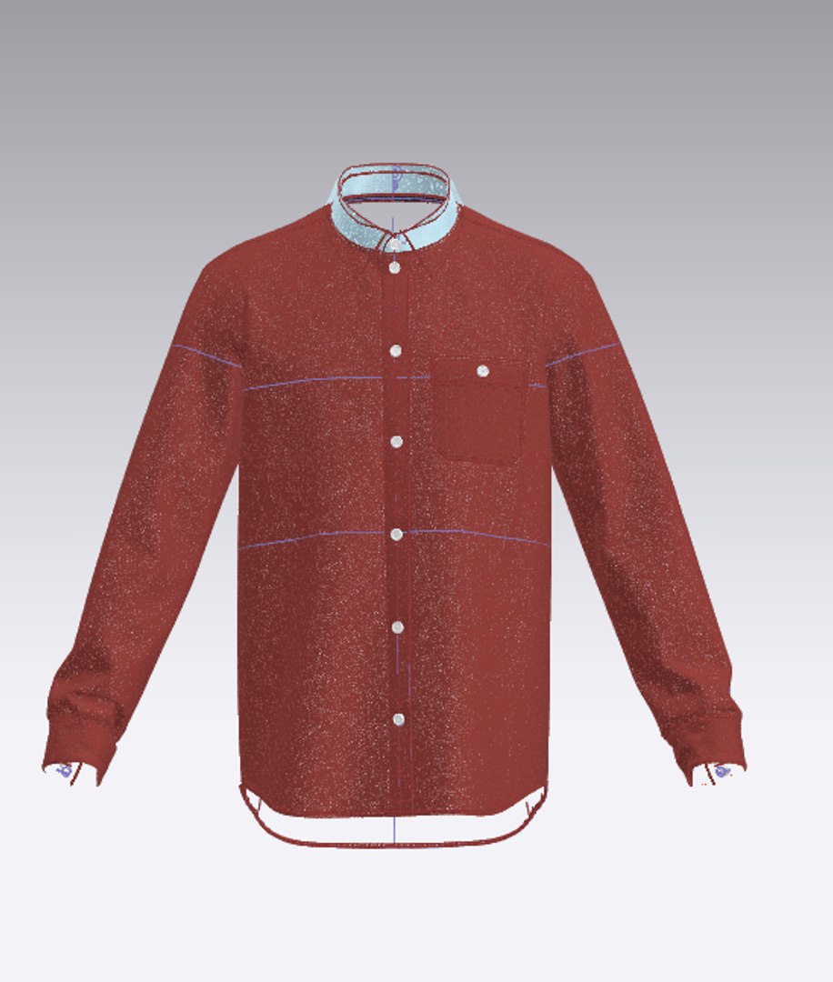 3D Male Shirt Model - TurboSquid 2239863