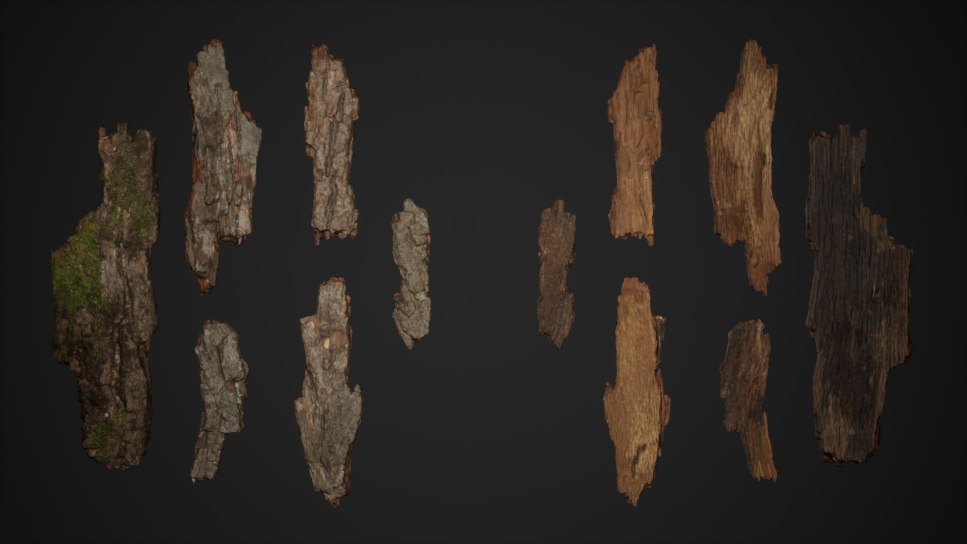3D nature oak bark model - TurboSquid 1652171