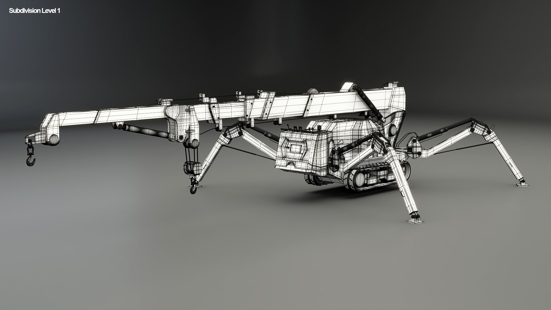 Mini Crawler - Spider Crane Model - TurboSquid 2206914